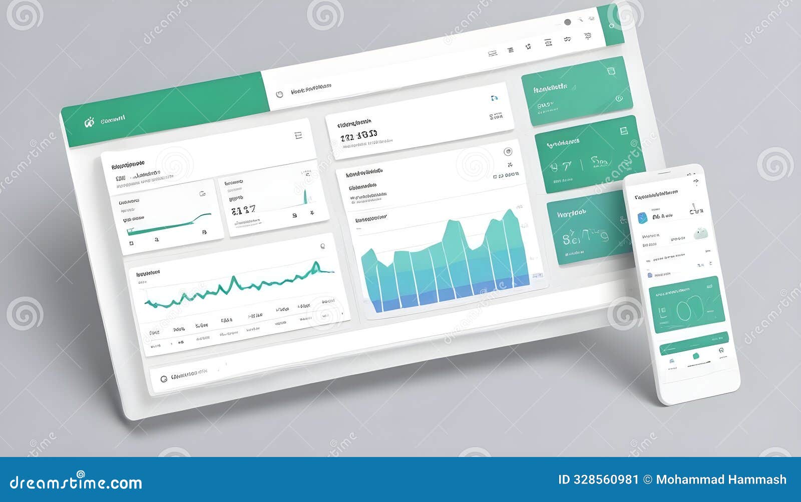 A 3d Rendering Of A Modern Dashboard Interface The Interface Features