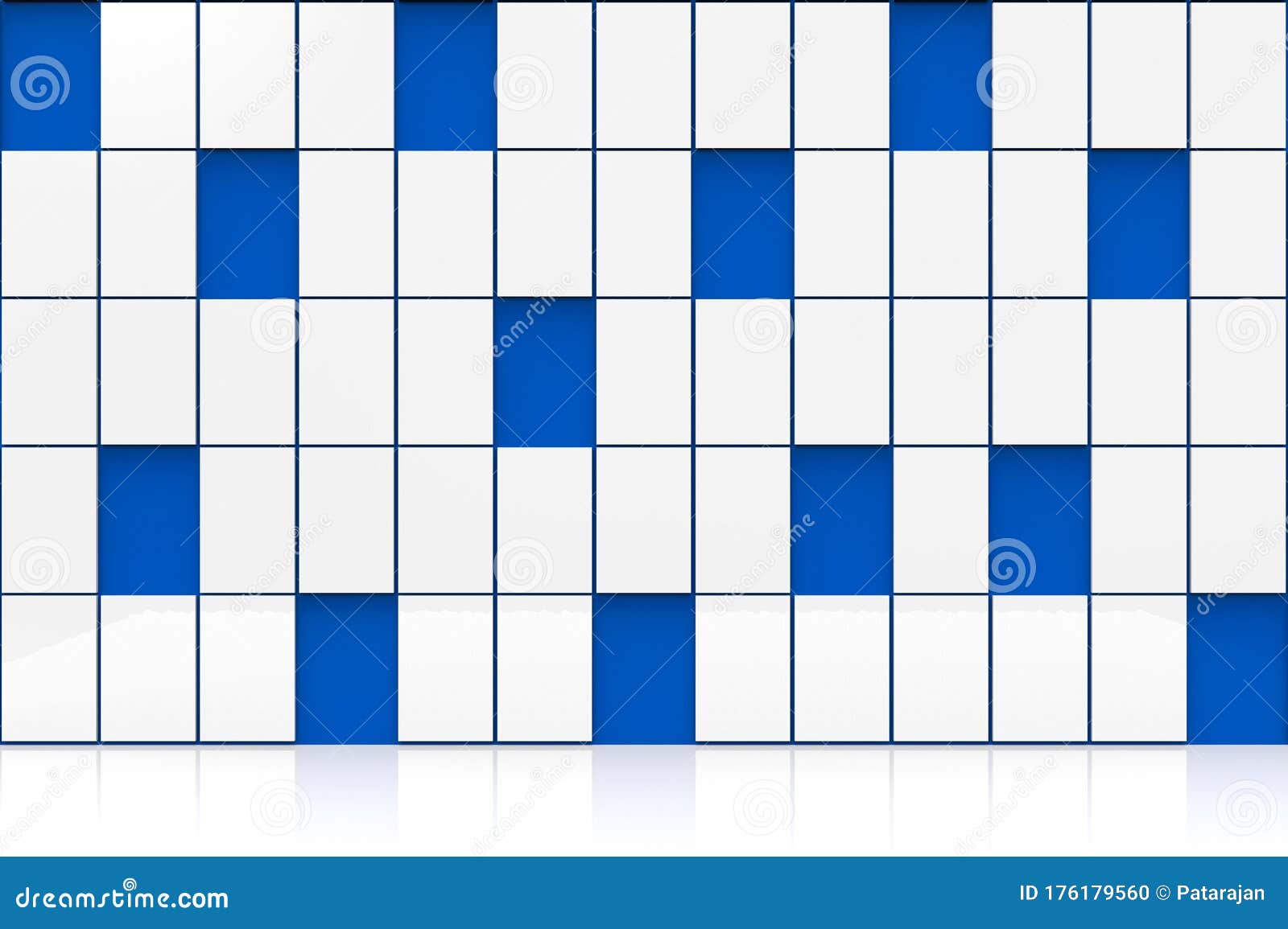 3d Rendering. Modern Design Random White Rectangle Cube Boxes Stack on ...