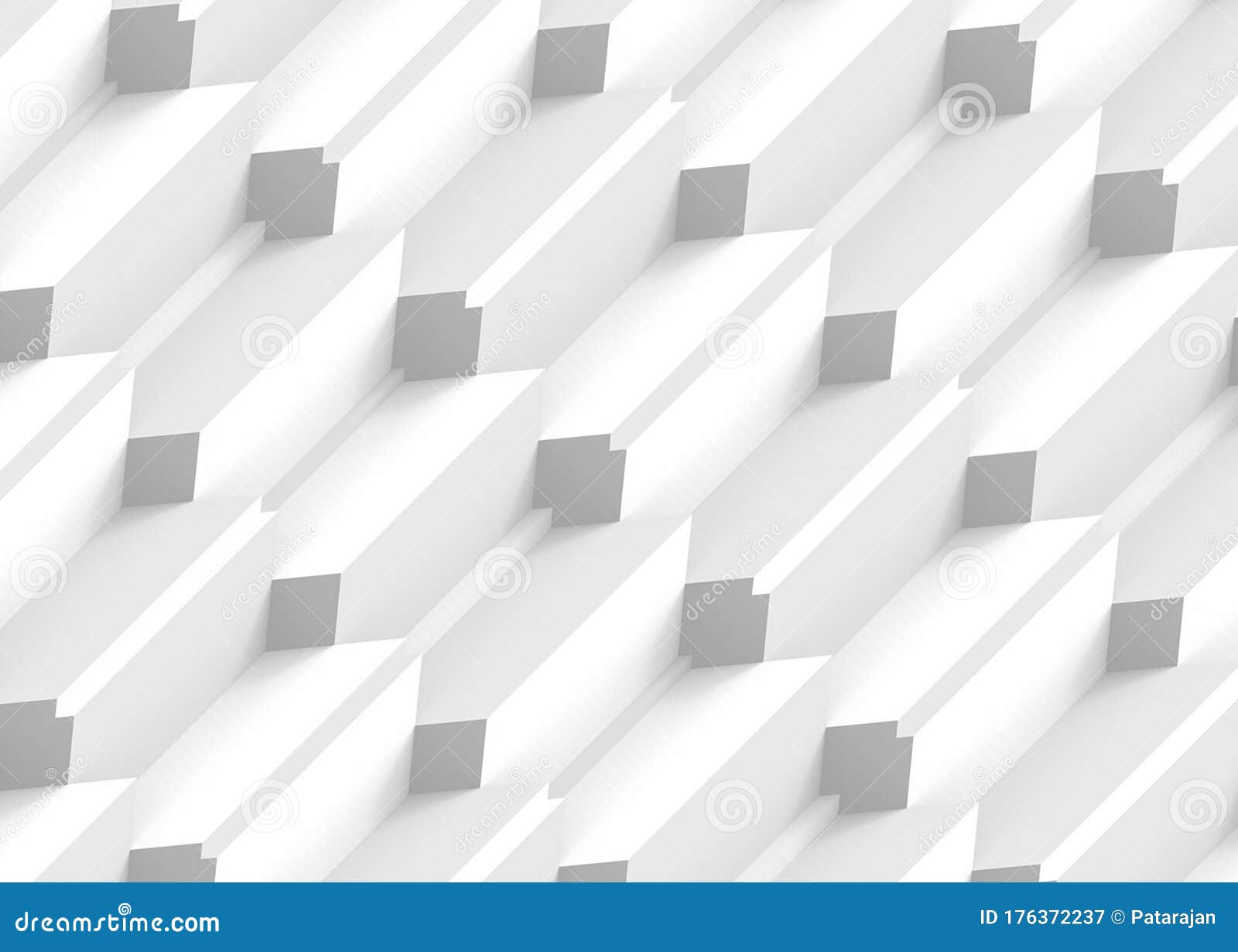 3d Rendering. Modern Diagonal Square Box Grid Stack Pattern Wall Design ...