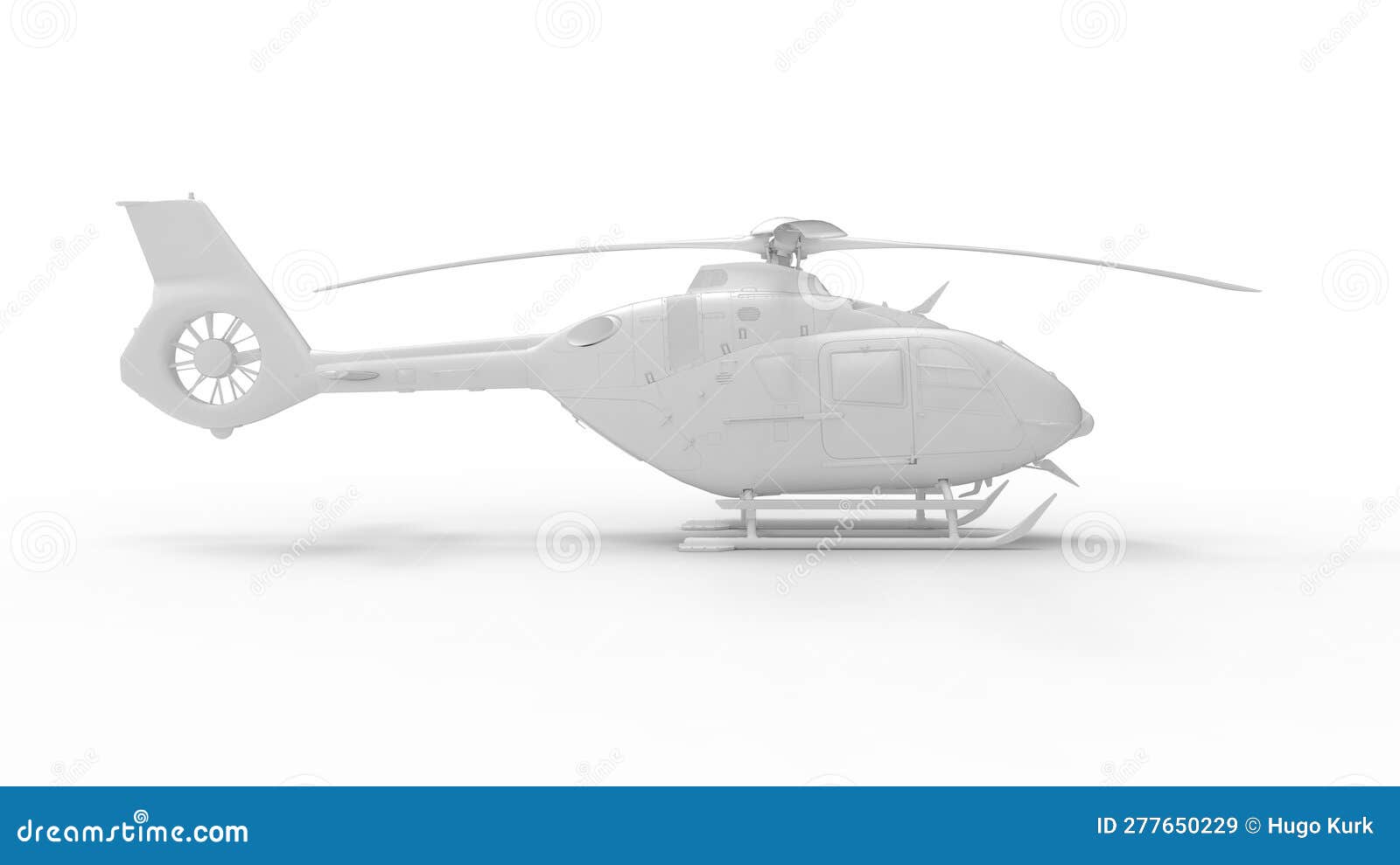 3D Rendering of a Modern Helicopter Isolated in Empty Space Background ...