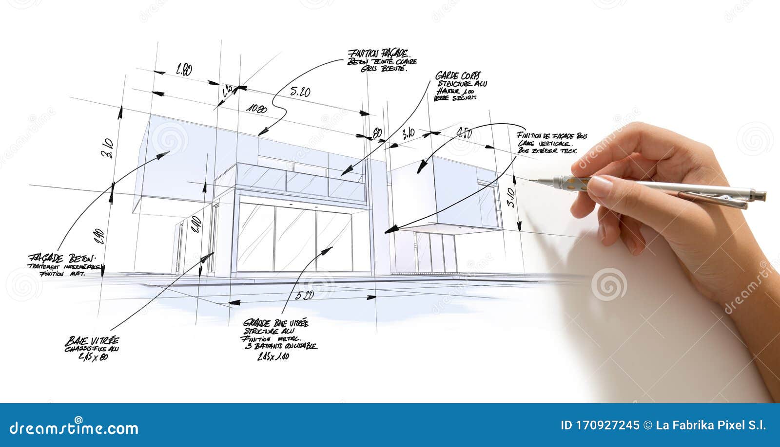 Architecture Project Finishes and Style Stock Illustration ...
