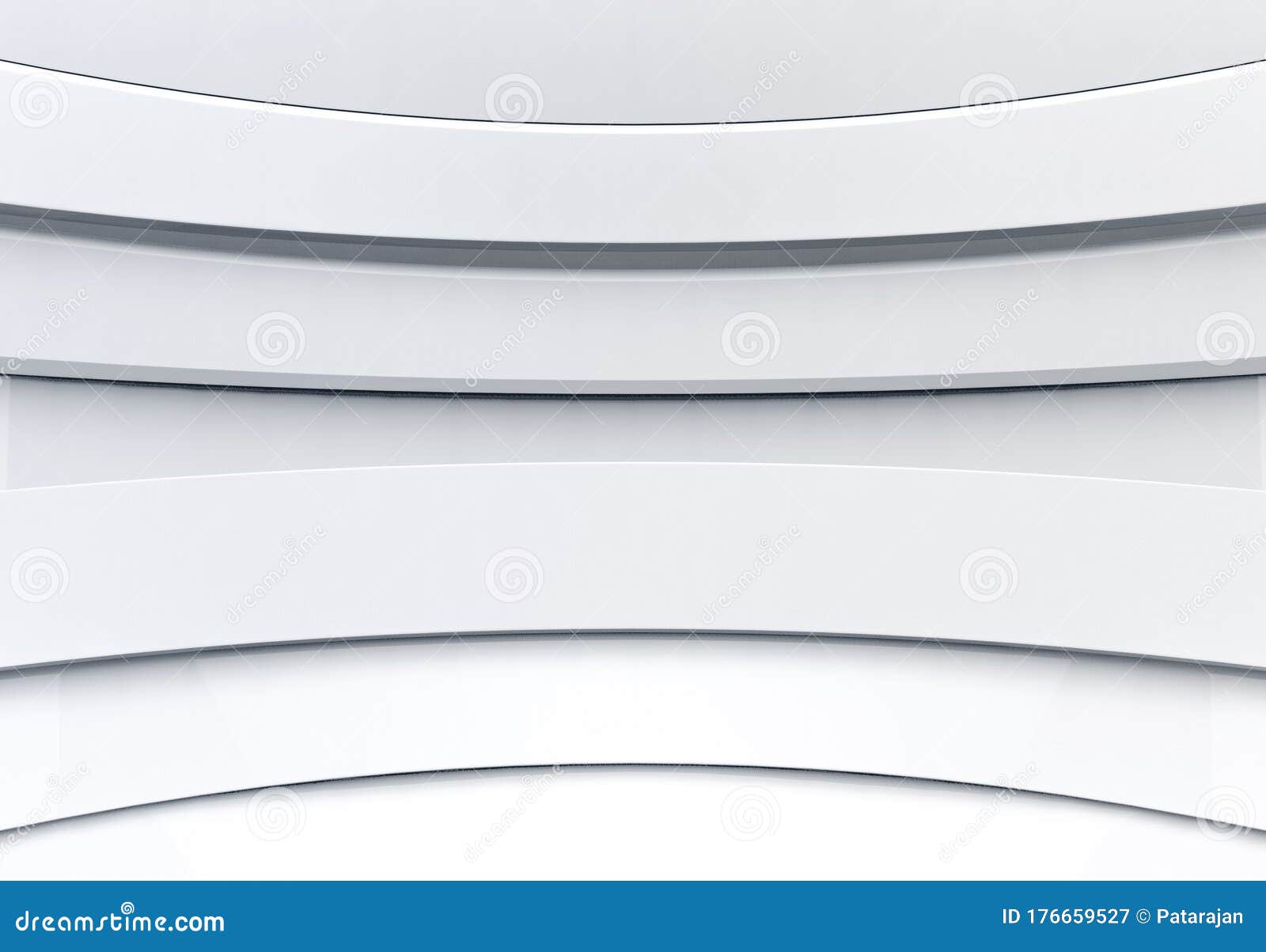 3d Rendering. Modern Light Curve Panel Wall Design Background. Stock ...