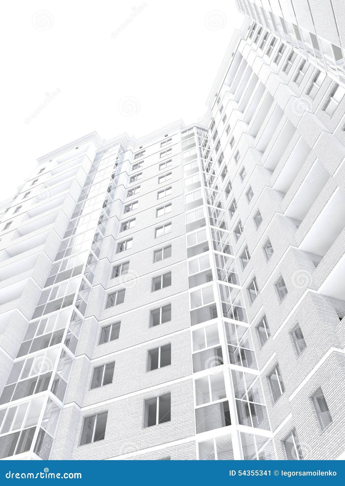 3d Rendering of Modern Multi-storey Residential Building Stock ...