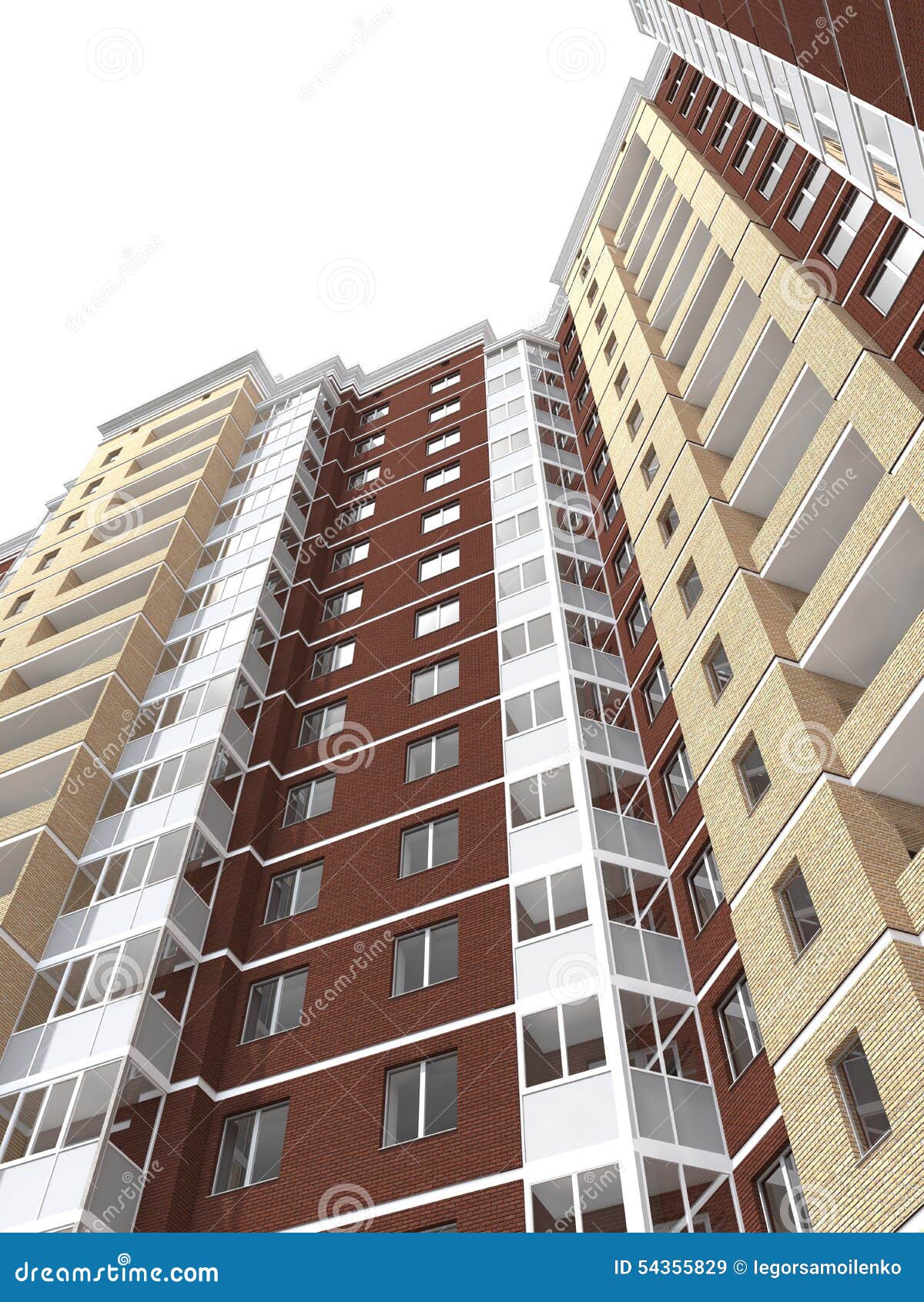 3d Rendering of Modern Multi-storey Residential Building Stock ...