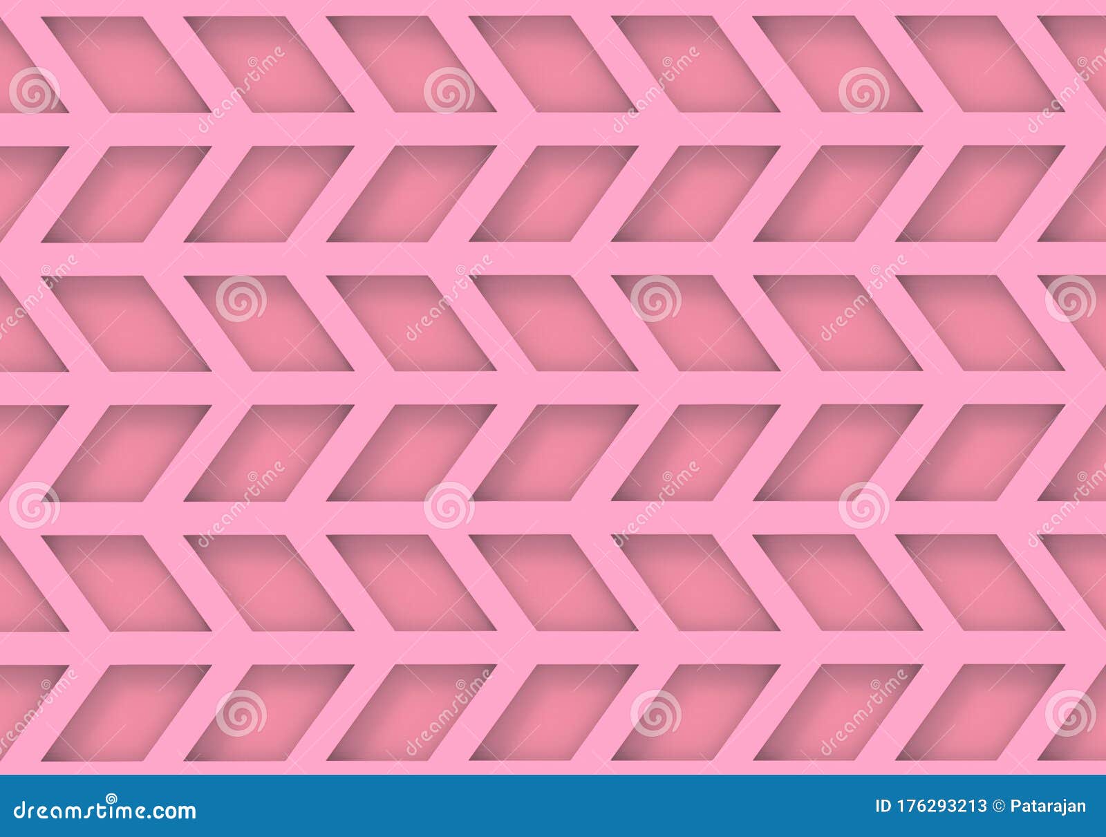 Pink Trapezoid Basic Simple Shapes Isolated On White Background ...