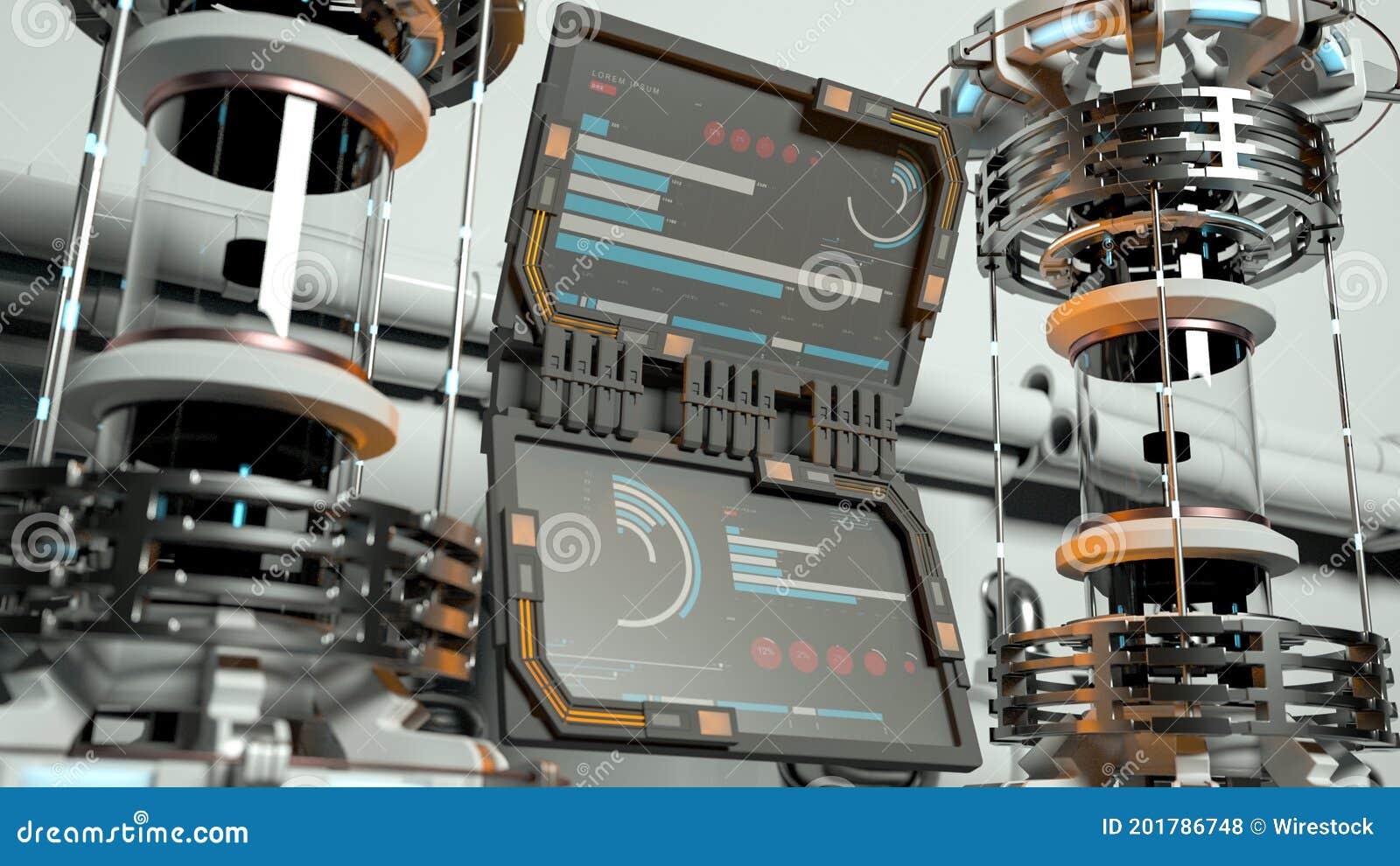 3D Rendering of a Modern Sci-fi Engineering Facility - Futuristic ...