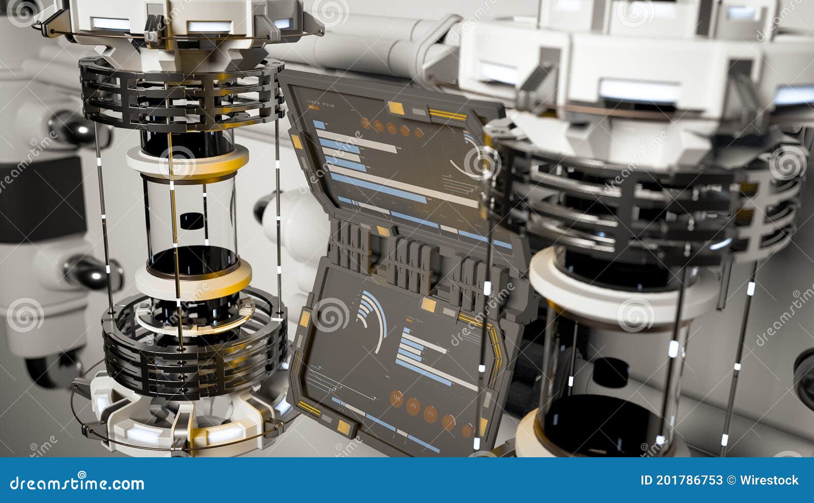 3D Rendering of a Modern Sci-fi Engineering Facility - Futuristic ...