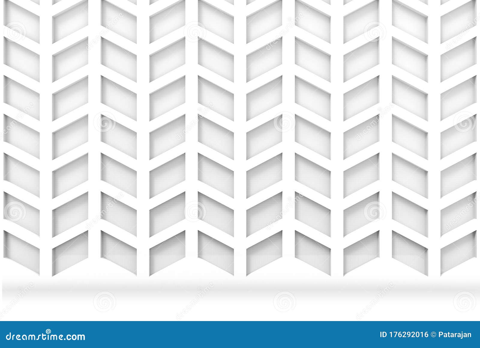 3d Rendering. Modern Trapezoid Geometric Pattern Wall and Floor ...