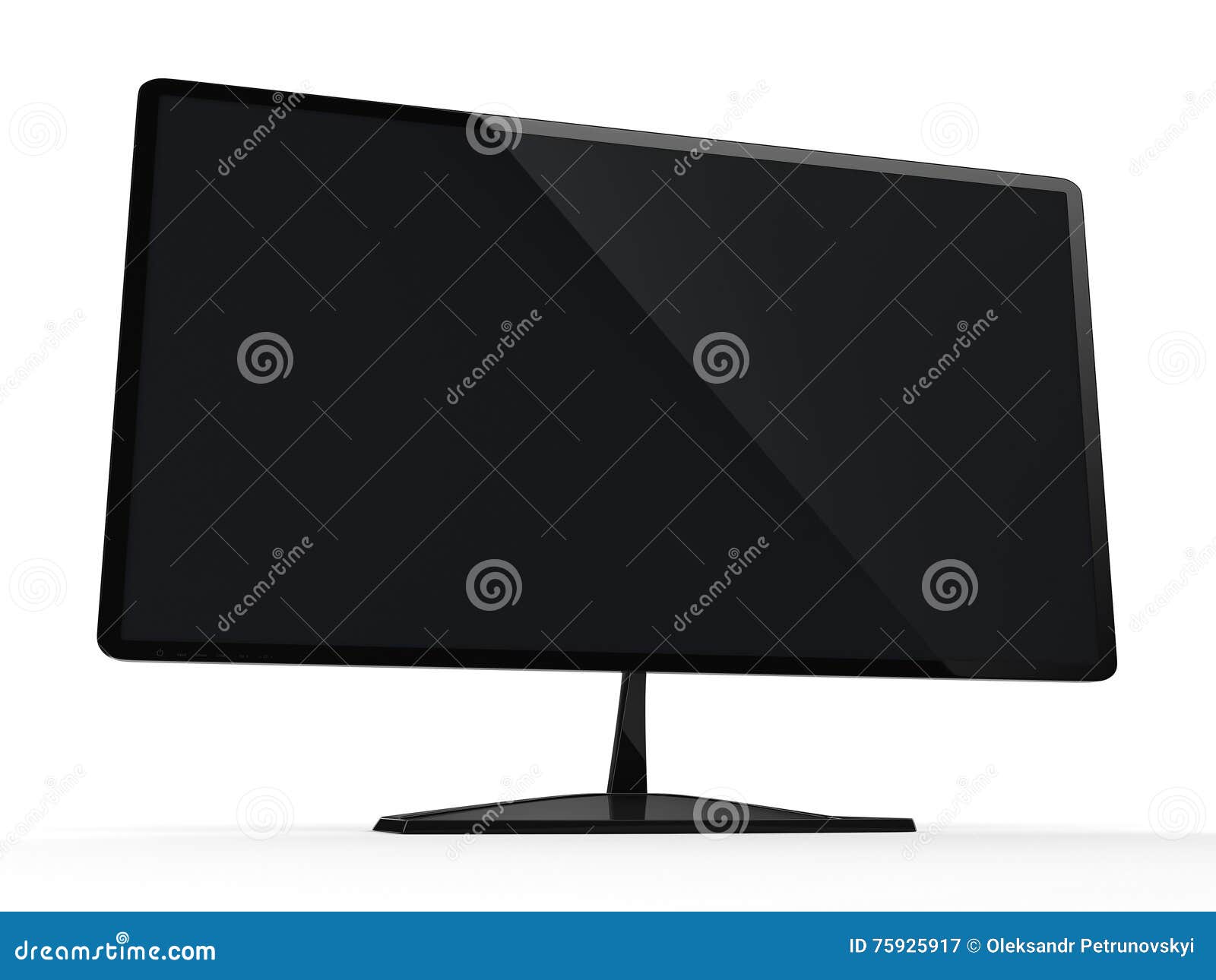 3D rendering modern TV stock illustration. Illustration of elegance ...