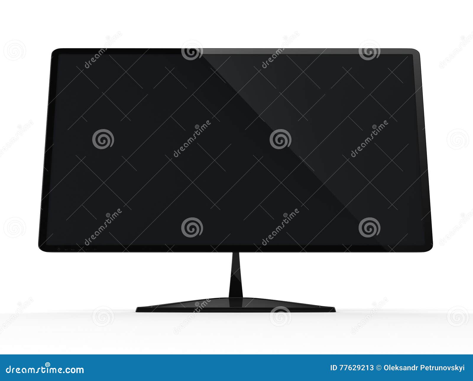 3D rendering modern TV stock illustration. Illustration of plasma ...