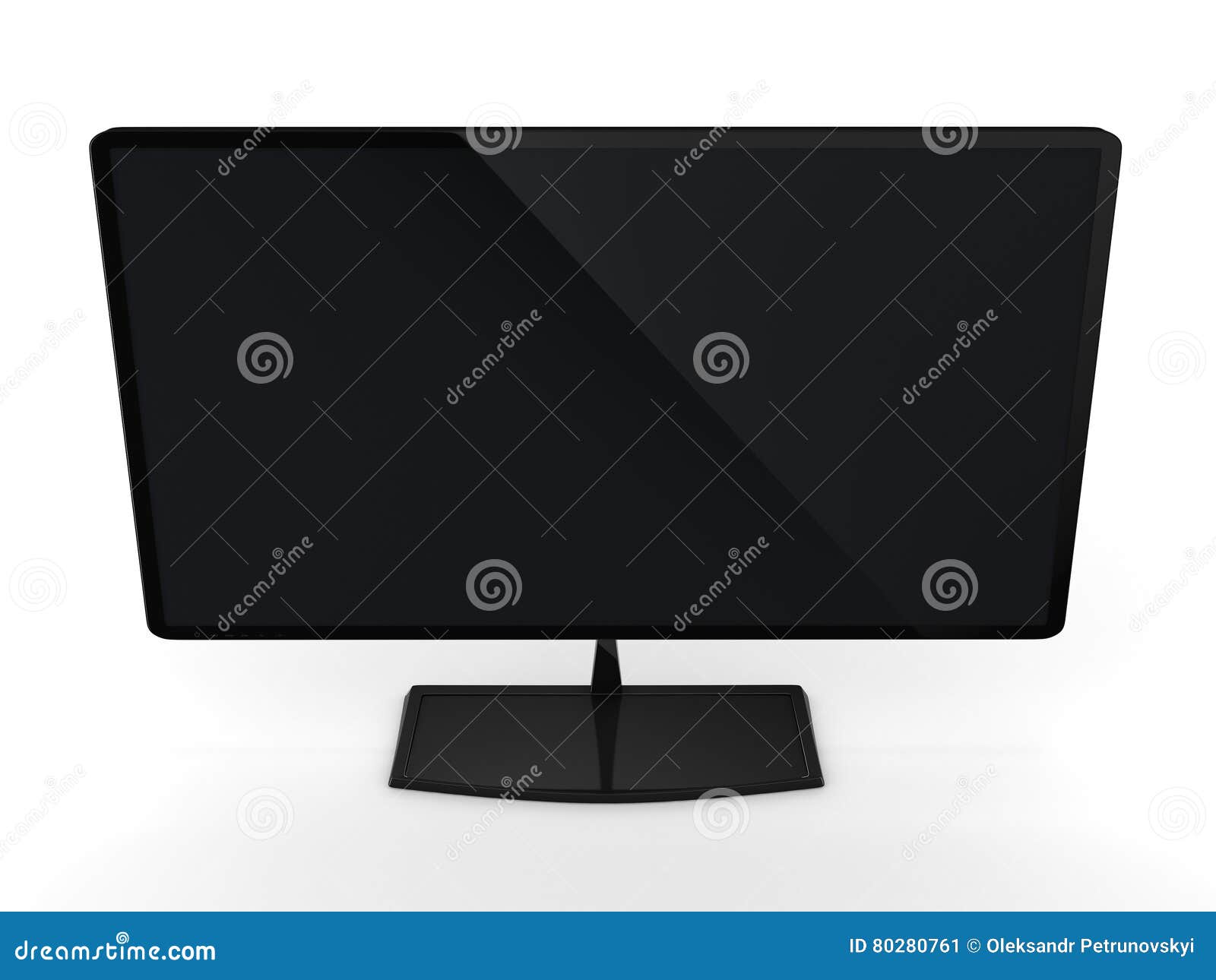 3D rendering modern TV stock illustration. Illustration of home - 80280761