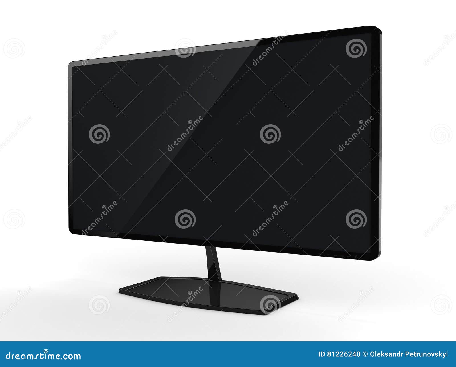 3D rendering modern TV stock illustration. Illustration of screen ...