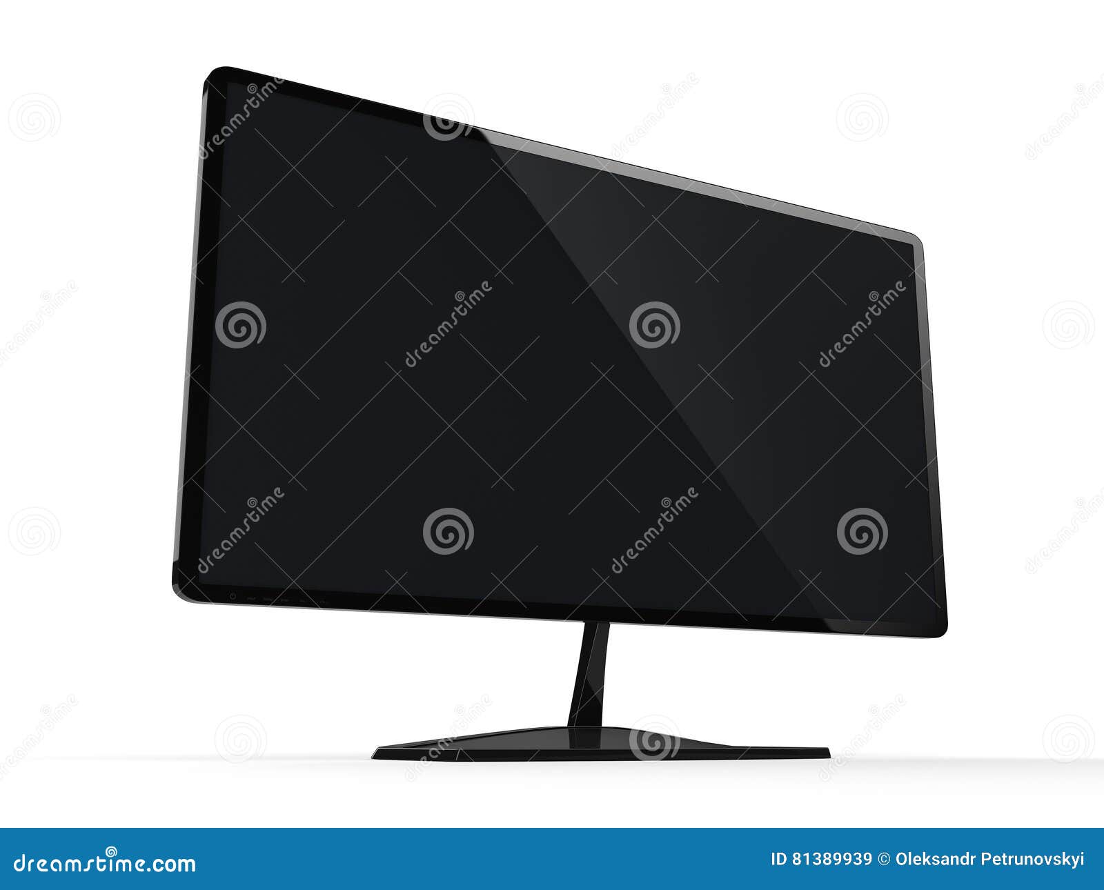 3D rendering modern TV stock illustration. Illustration of elegance ...