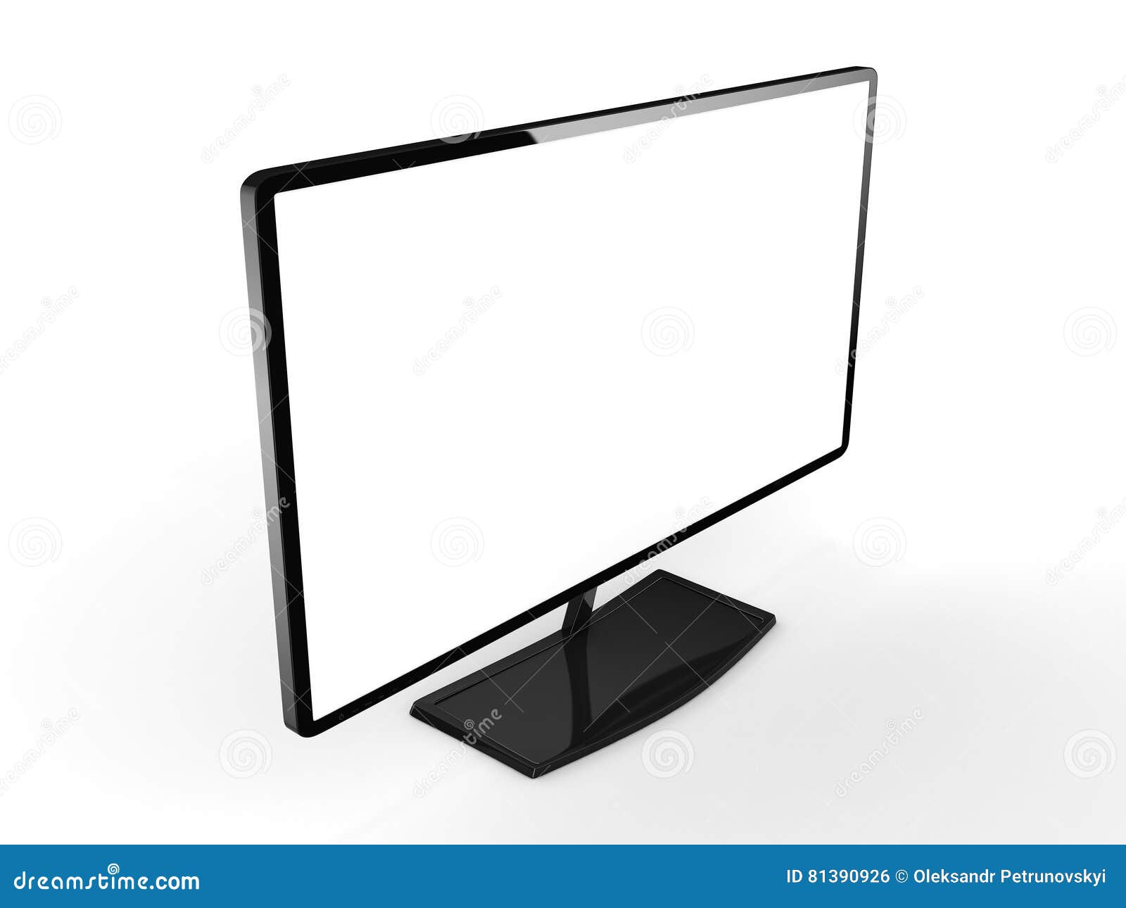 3D rendering modern TV stock illustration. Illustration of smart - 81390926