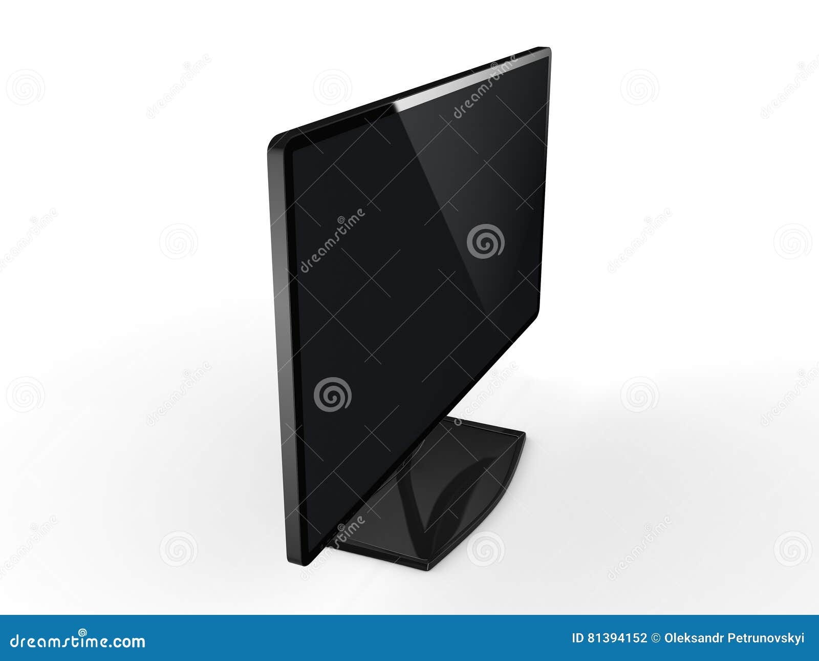 3D rendering modern TV stock illustration. Illustration of shape - 81394152