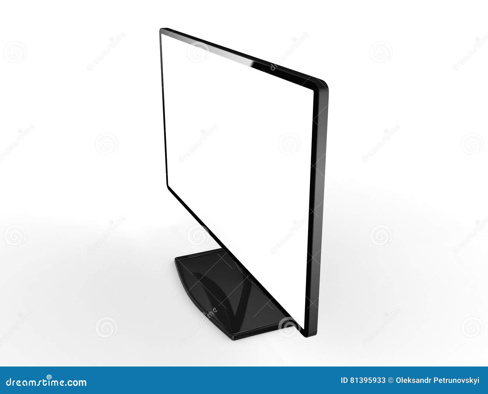 3D rendering modern TV stock illustration. Illustration of flat - 81395933