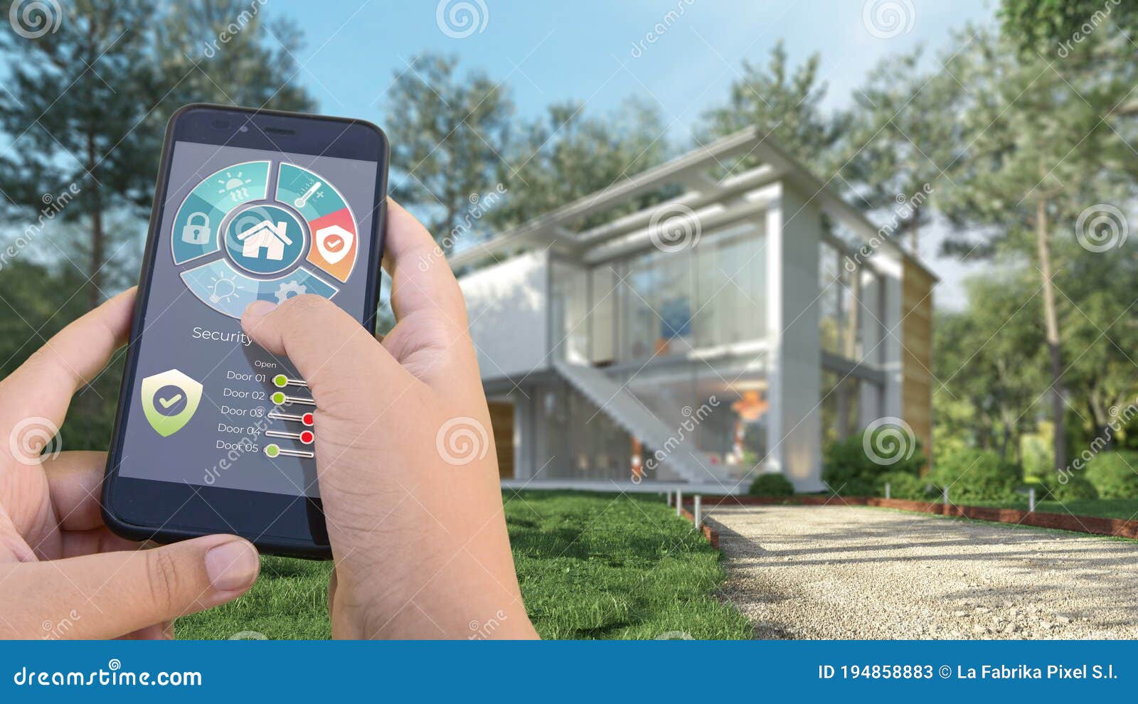 Smart house remote control stock image. Image of appliance - 194858883