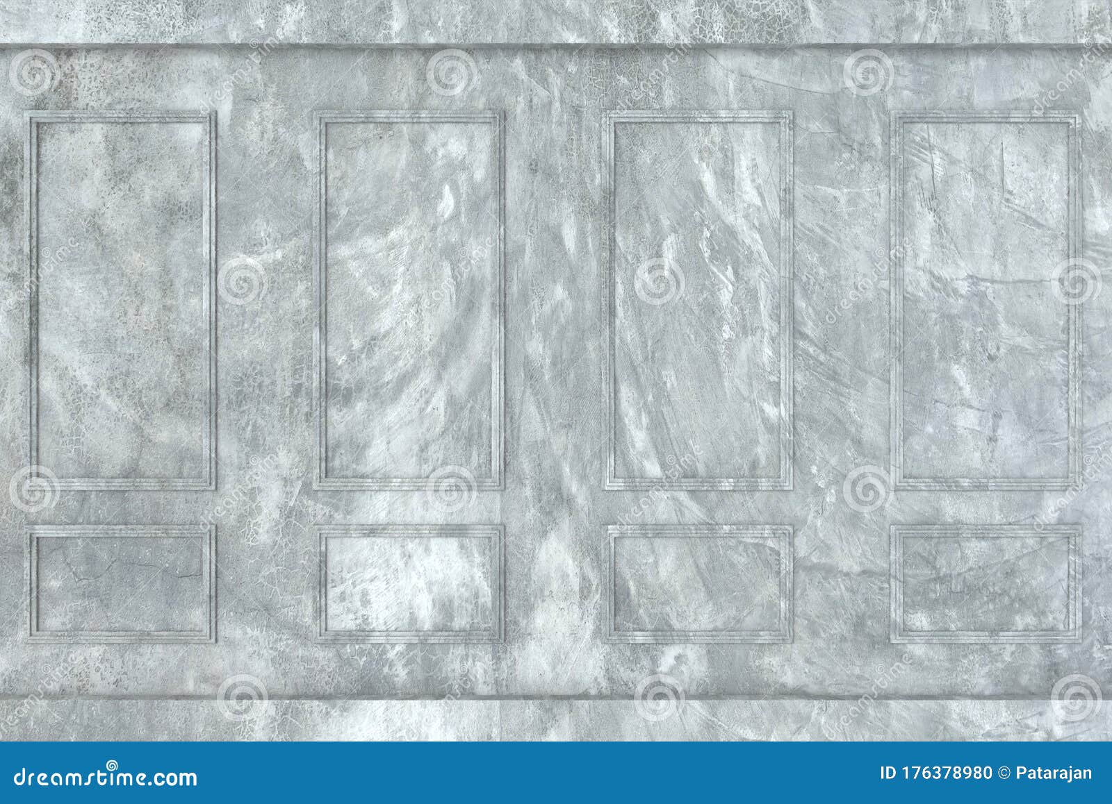 3d Rendering. Modern Vintage Classical Square Frame Pattern Art Cement ...