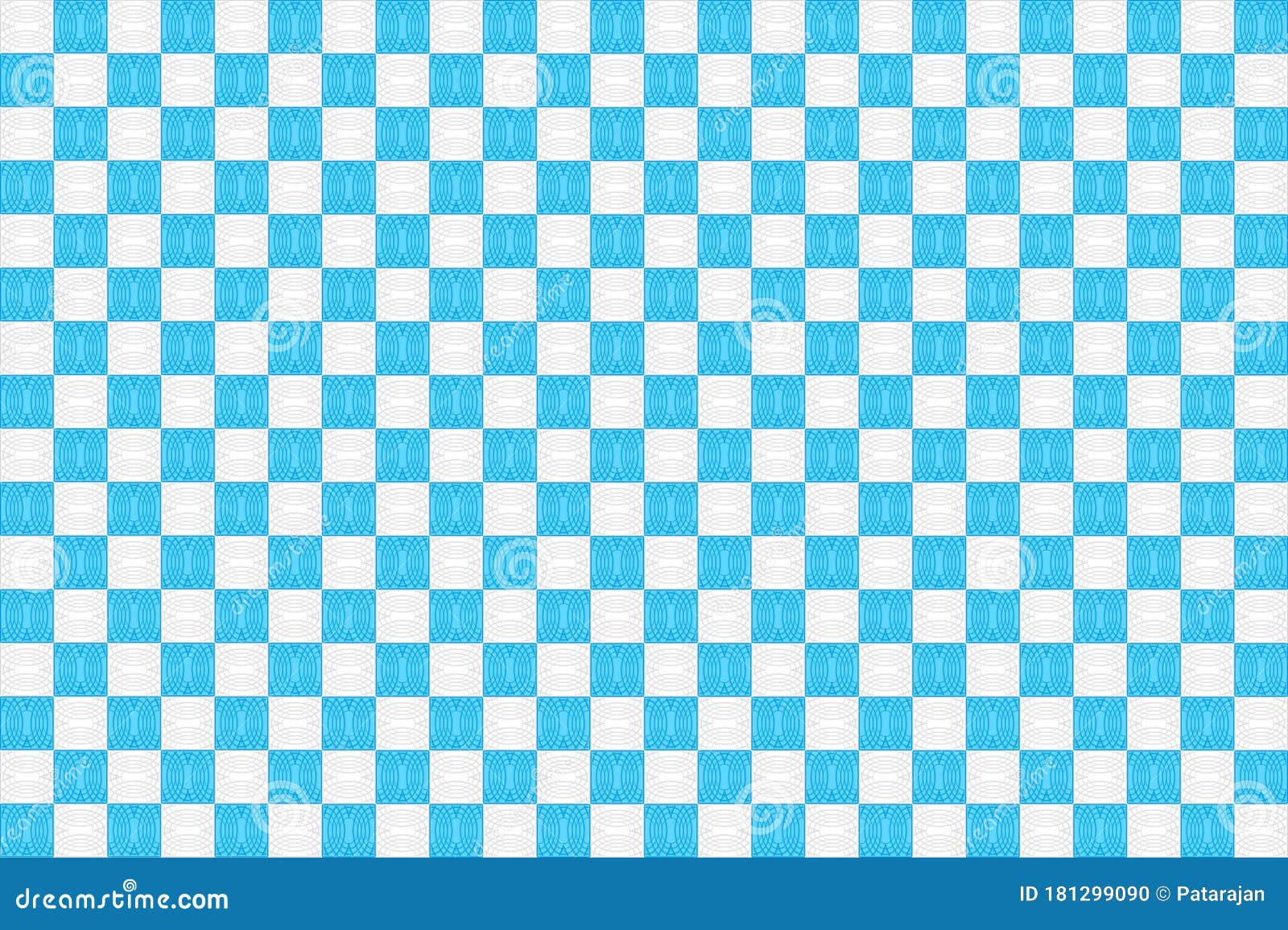 3d Rendering. Modern White and Blue Square Ceramic Tile Pattern Wall ...