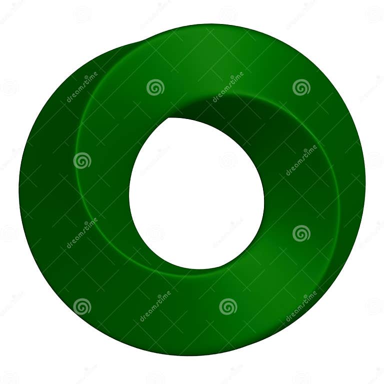 3D Rendering of a Moebius Ring Stock Illustration - Illustration of ...