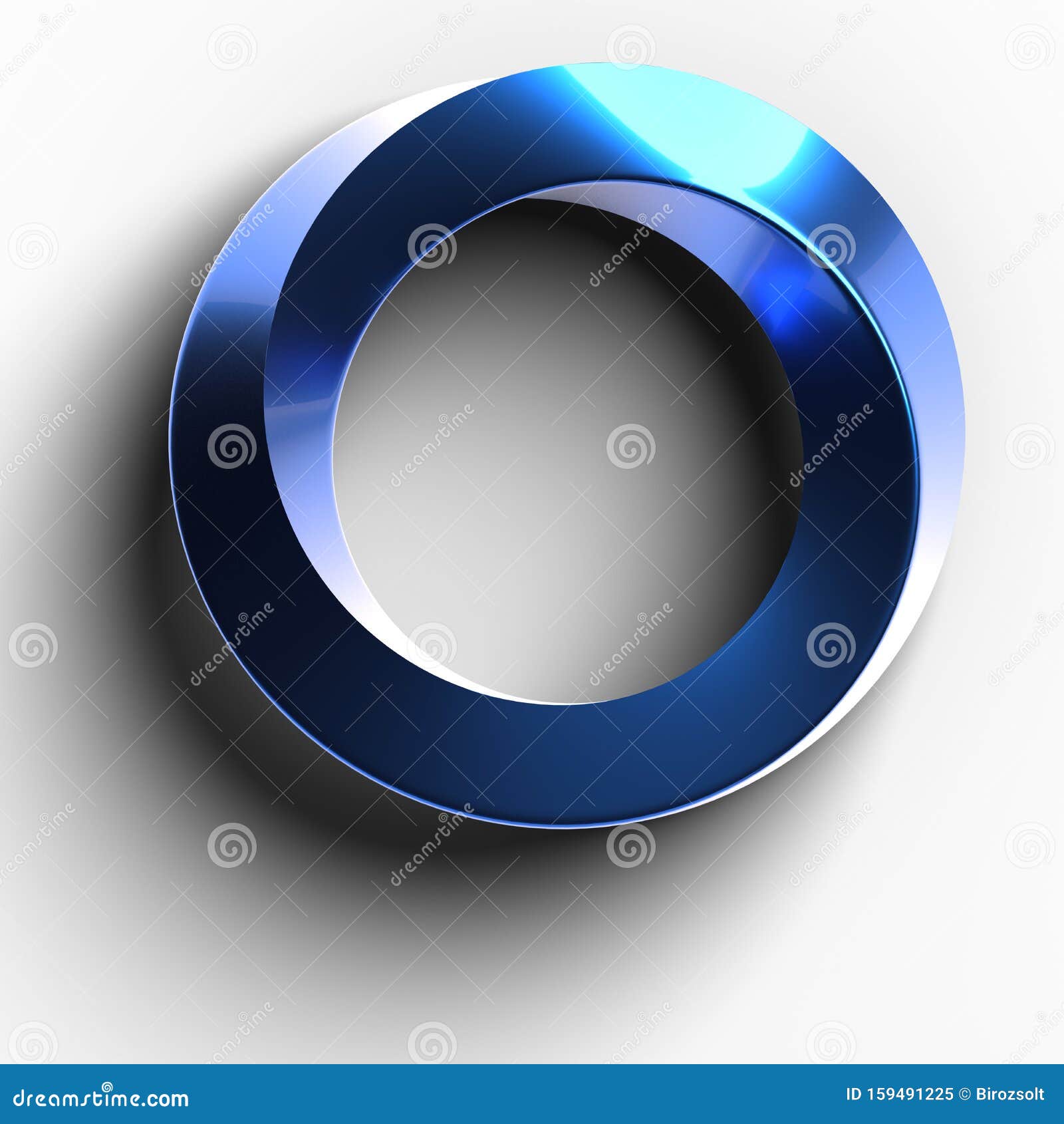 3D Rendering of a Moebius Ring Stock Illustration - Illustration of ...