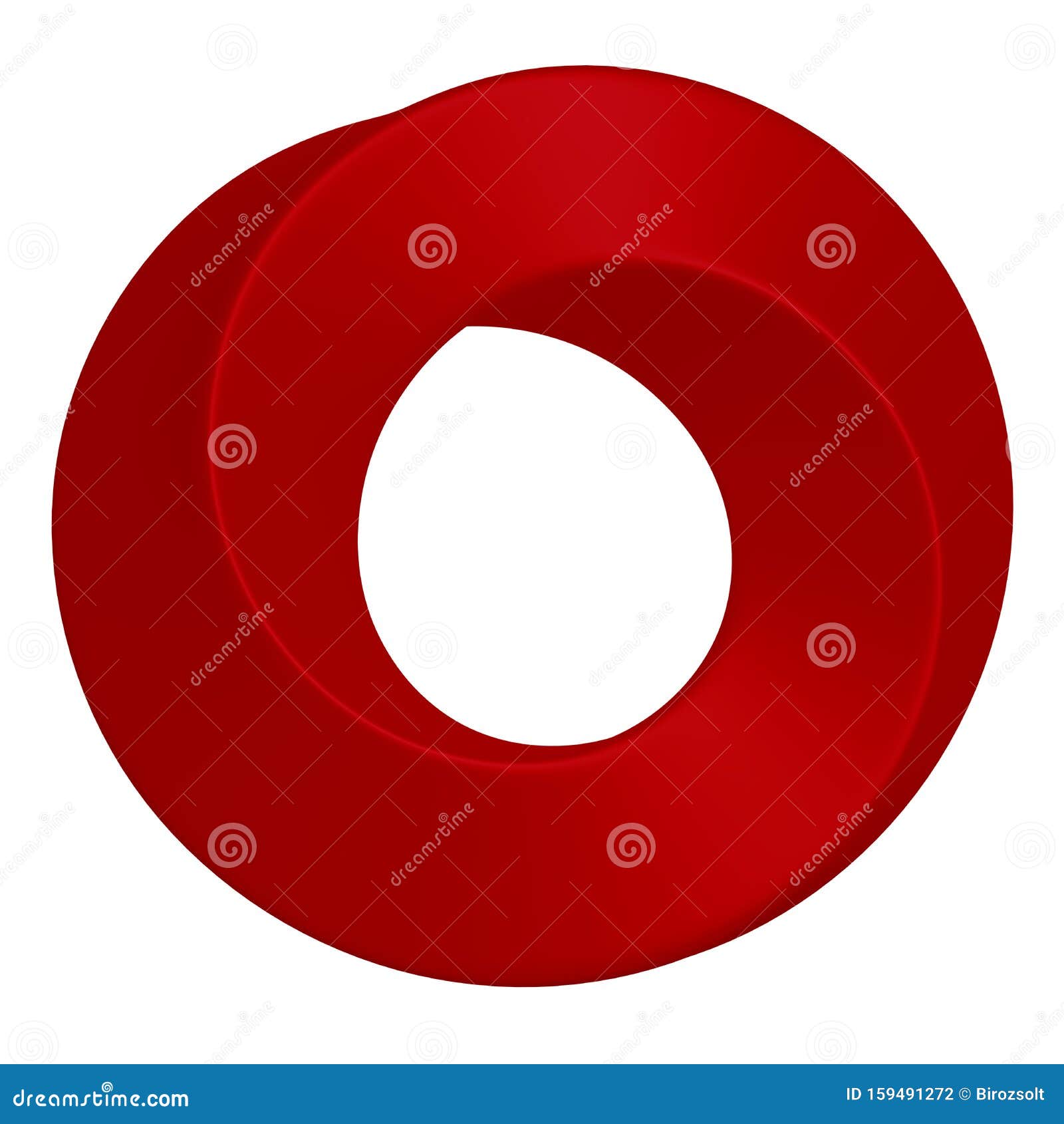 3D Rendering of a Moebius Ring Stock Illustration - Illustration of ...