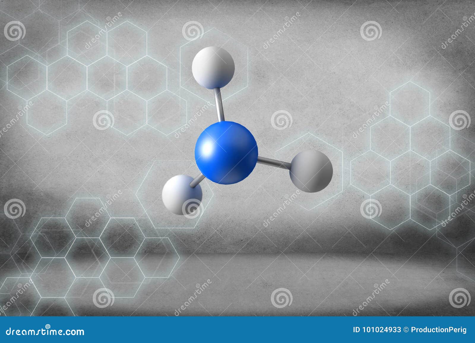 3d Rendering Molecule on a Displayed on a Medical Interface Stock Image ...