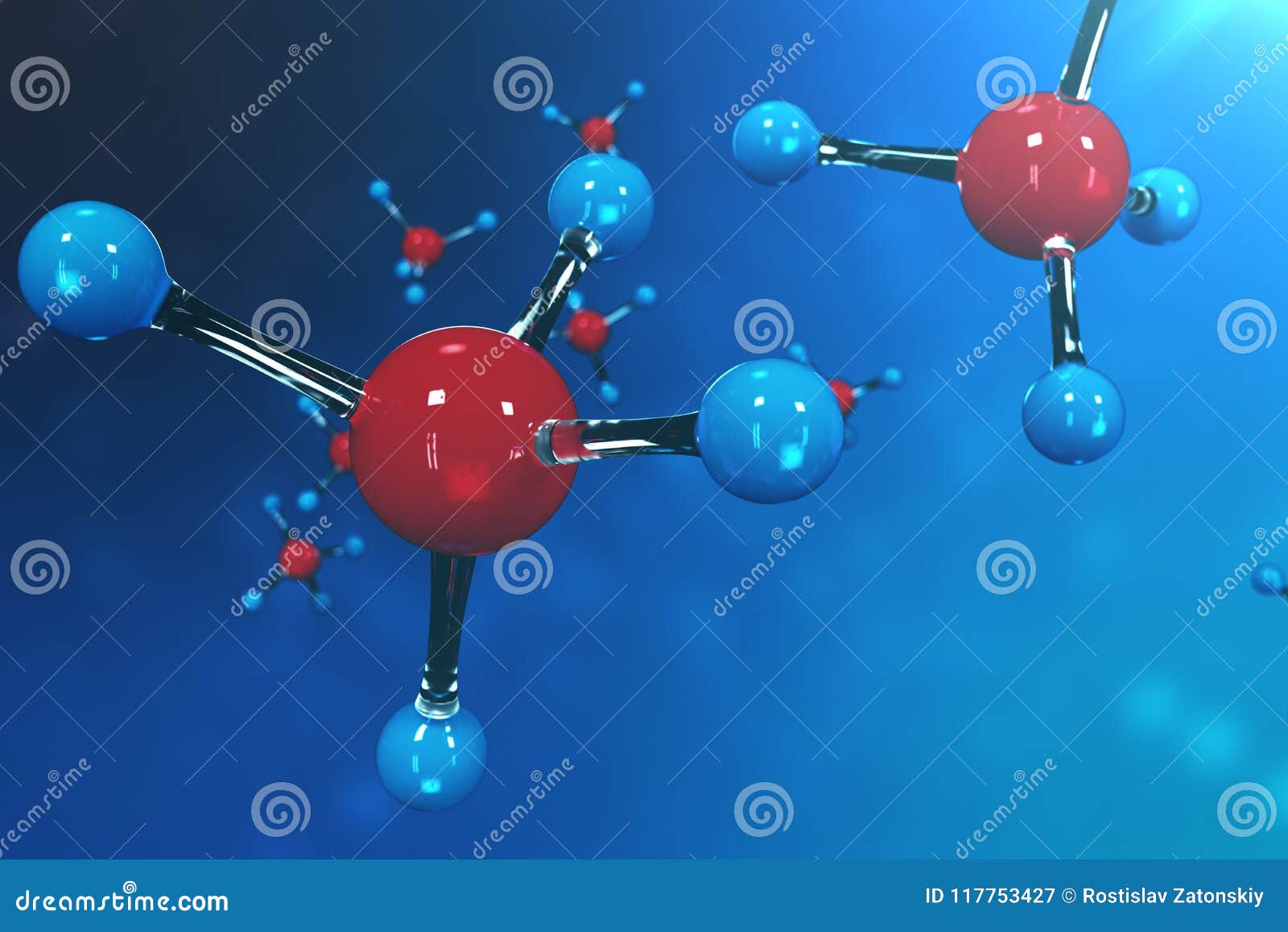 3D Rendering Molecules. Atoms Bacgkround. Medical Background For Banner ...