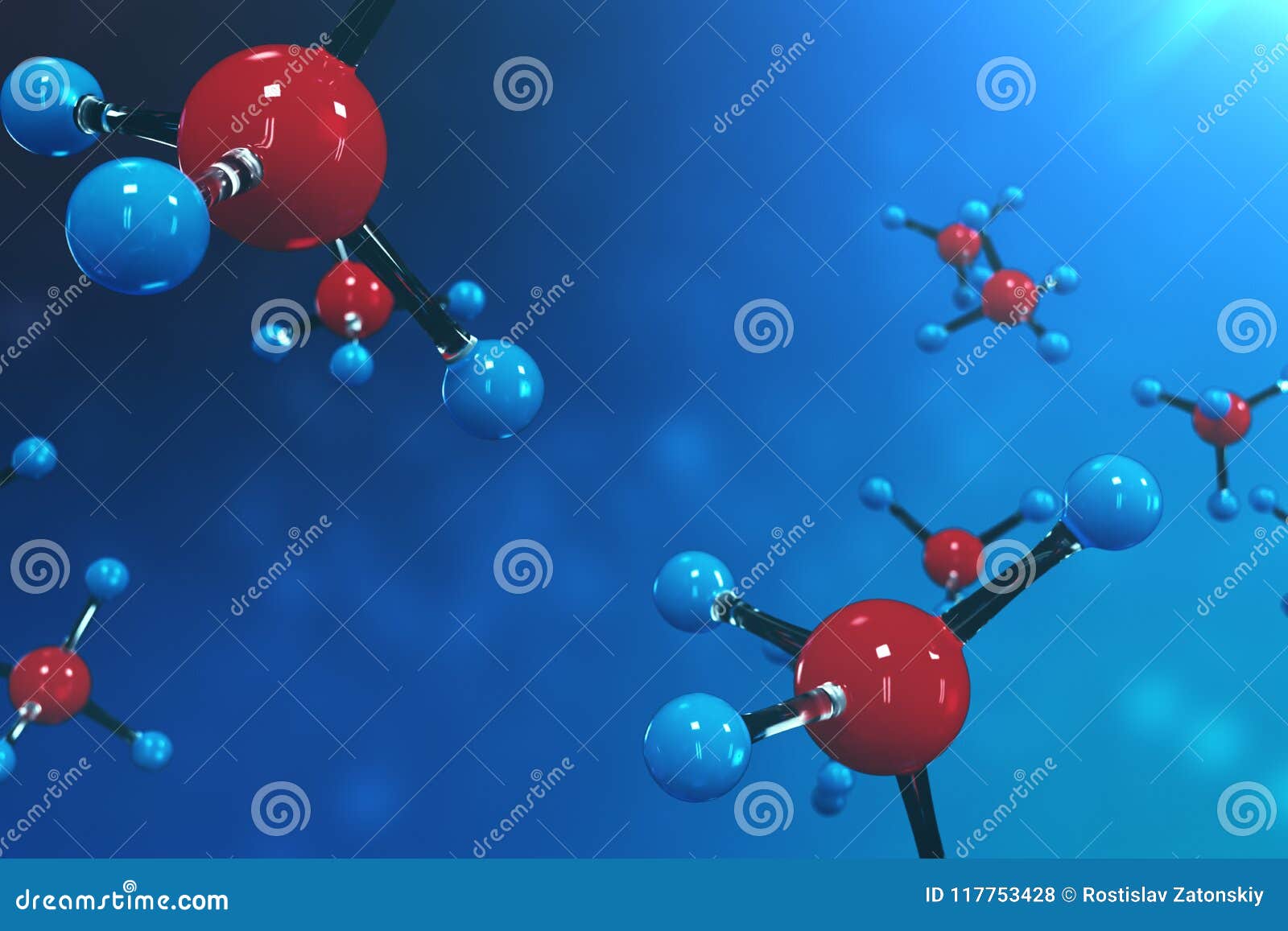 3D Rendering Molecules. Atoms Bacgkround. Medical Background for Banner ...