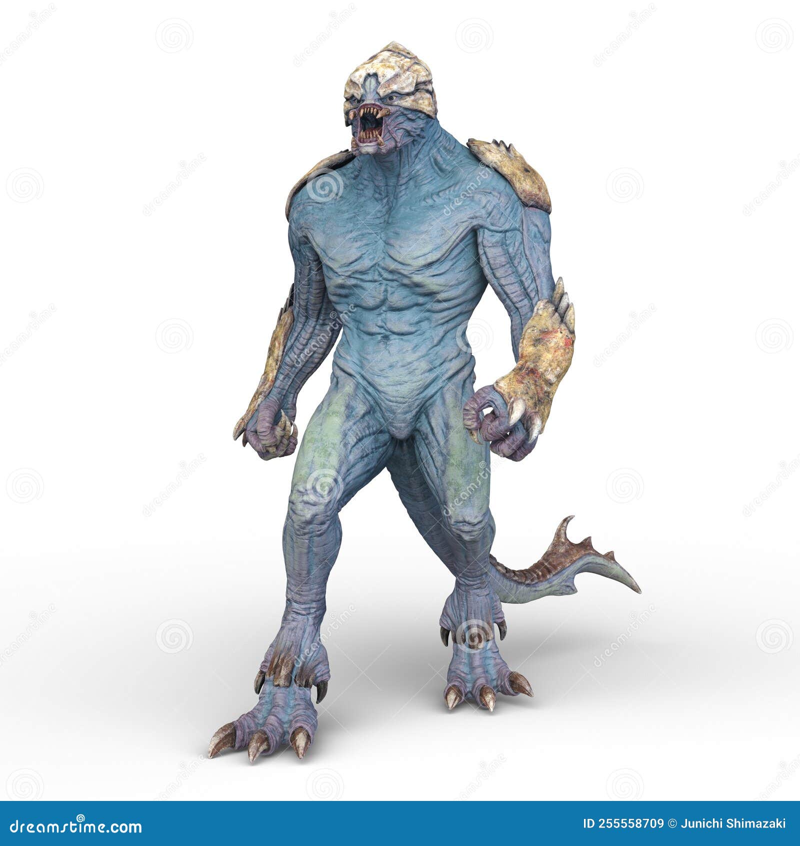3D rendering of a monster stock illustration. Illustration of imaginary ...