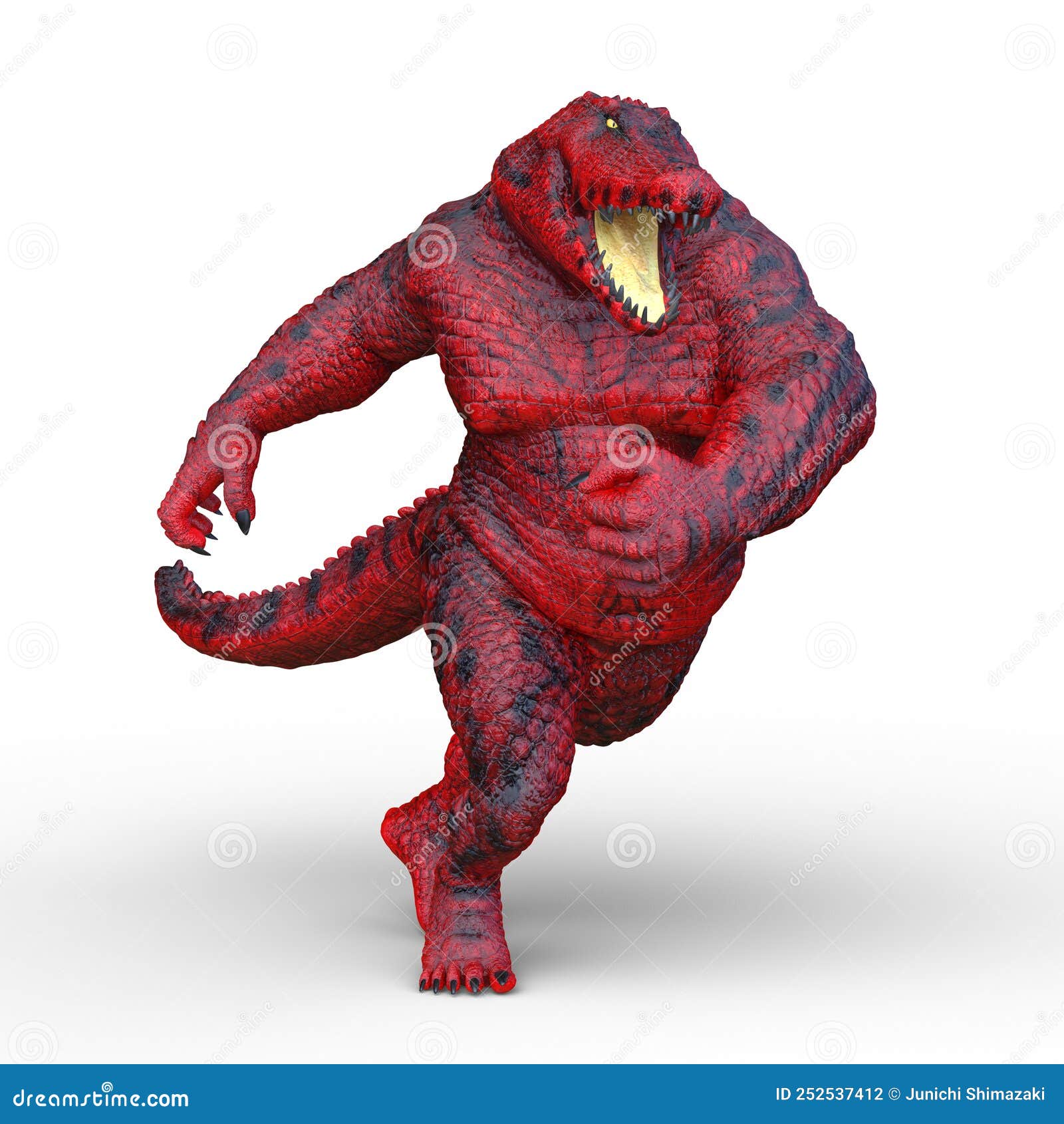 3D Rendering of a Monster Alligator Stock Illustration - Illustration ...