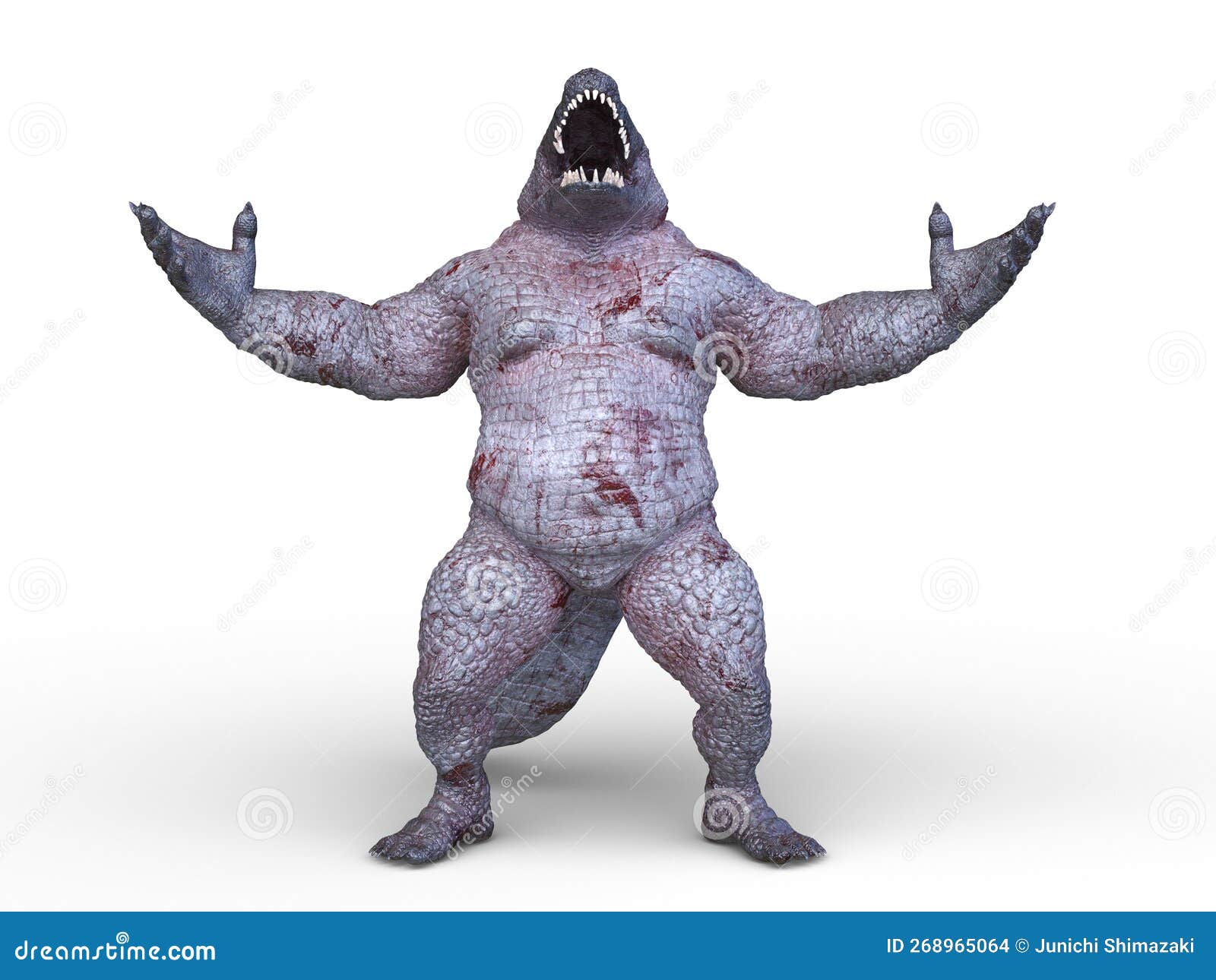 3D Rendering of a Monster Alligator Stock Illustration - Illustration ...