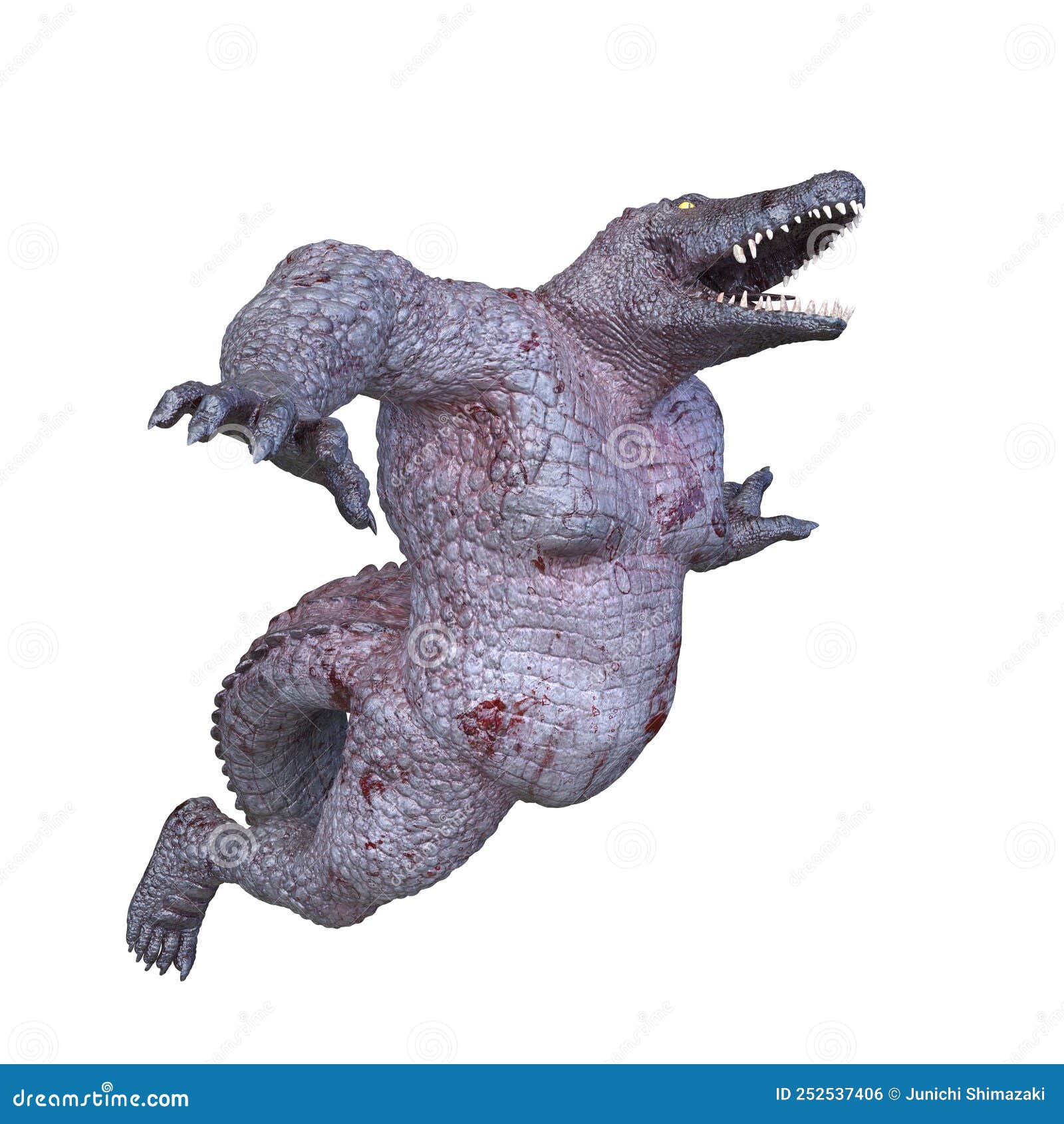 3D Rendering of a Monster Alligator Stock Illustration - Illustration ...
