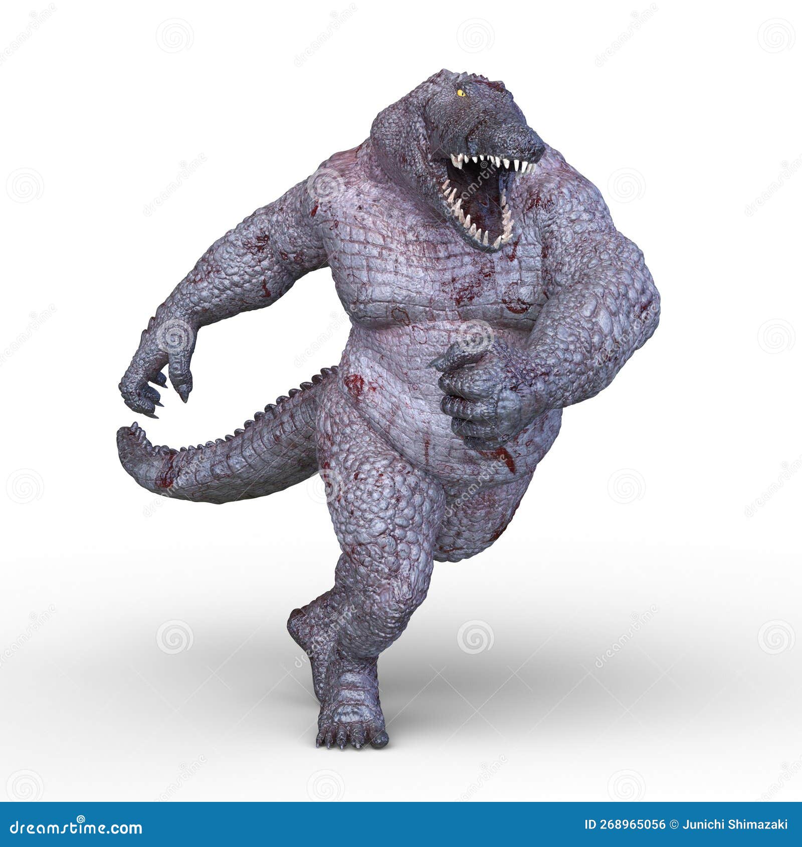 3D Rendering of a Monster Alligator Stock Illustration - Illustration ...