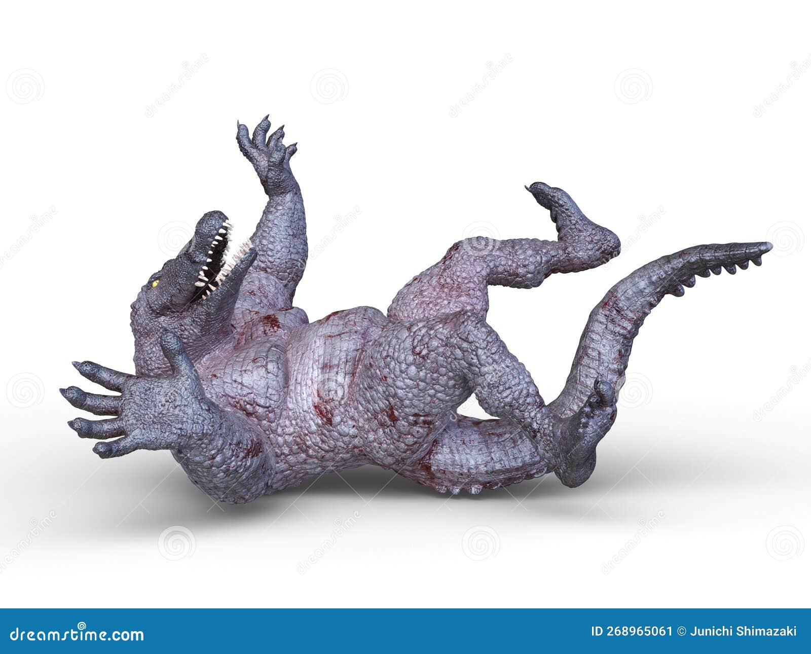 3D Rendering of a Monster Alligator Stock Illustration - Illustration ...
