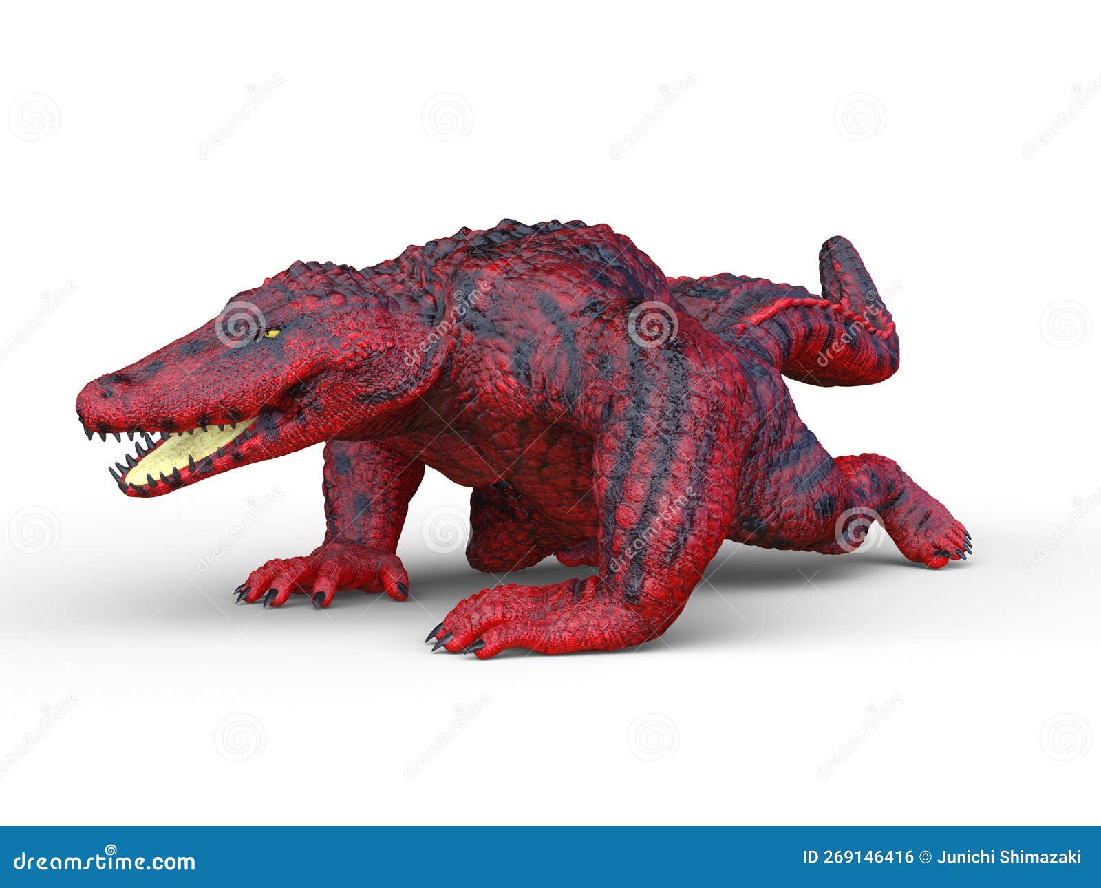 3D Rendering of a Monster Alligator Stock Illustration - Illustration ...