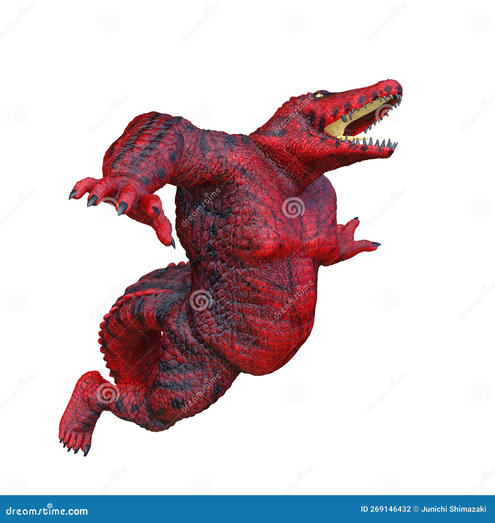 3D Rendering of a Monster Alligator Stock Illustration - Illustration ...