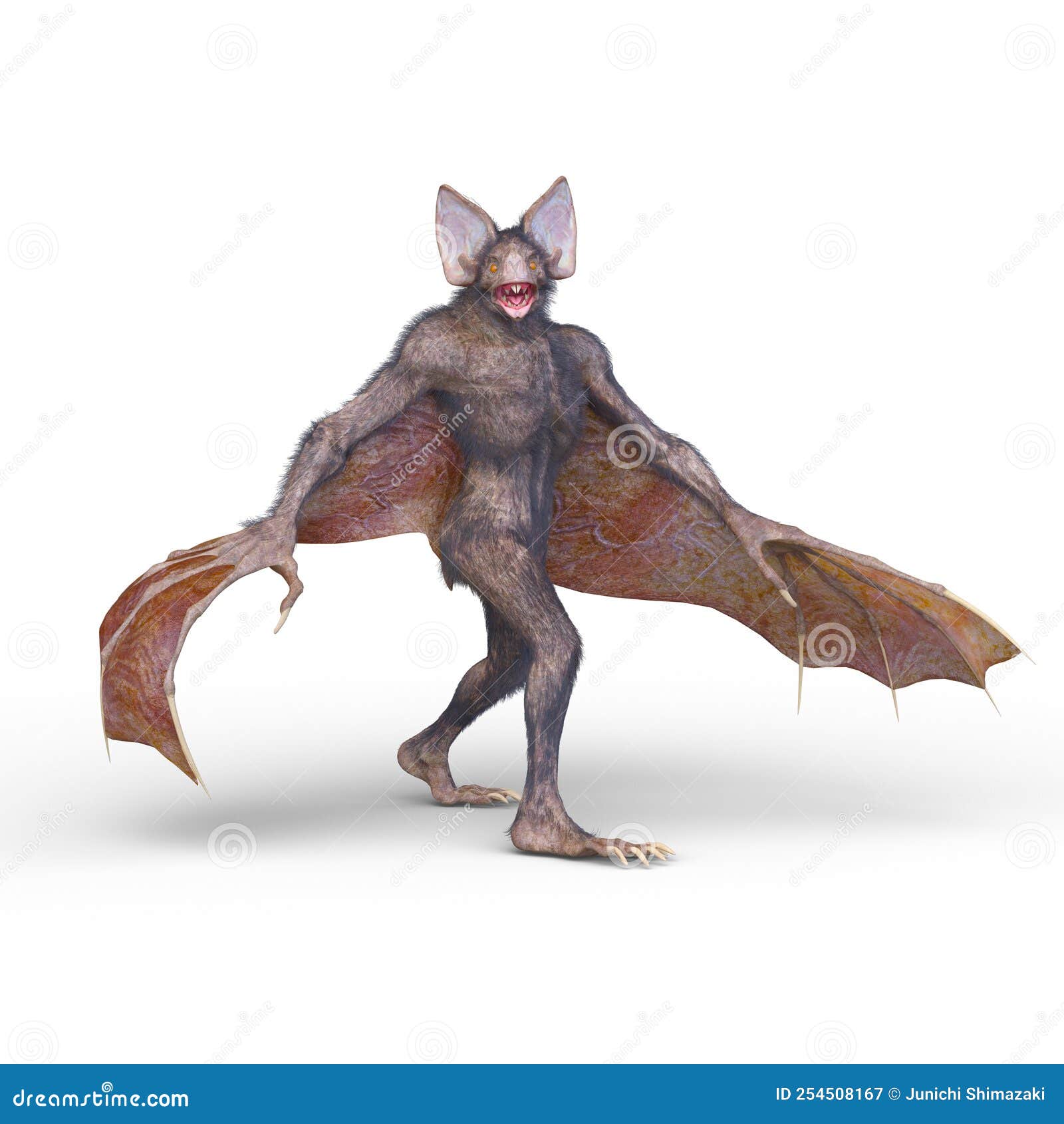 3D Rendering of a Monster Bat Stock Illustration - Illustration of ...