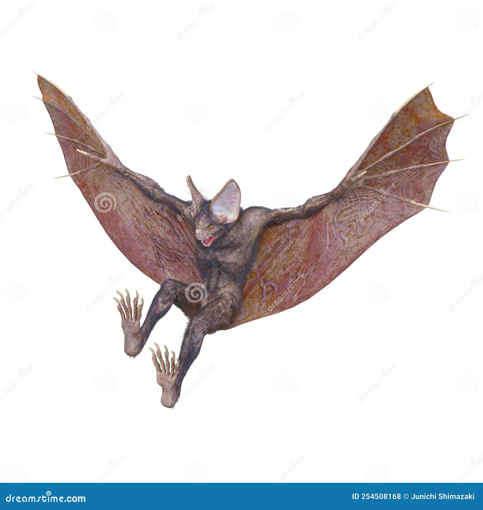 3D Rendering of a Monster Bat Stock Illustration - Illustration of ...