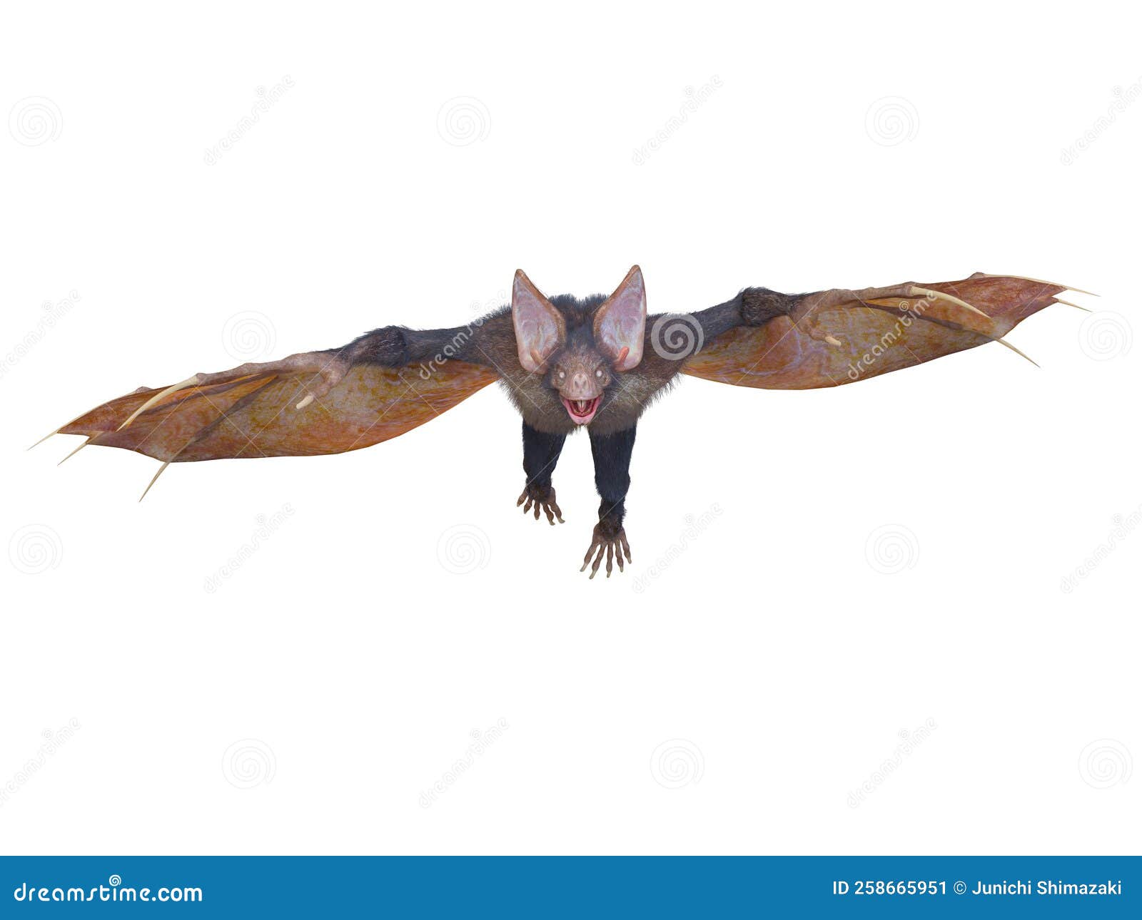 3D Rendering of a Monster Bat Stock Illustration - Illustration of ...