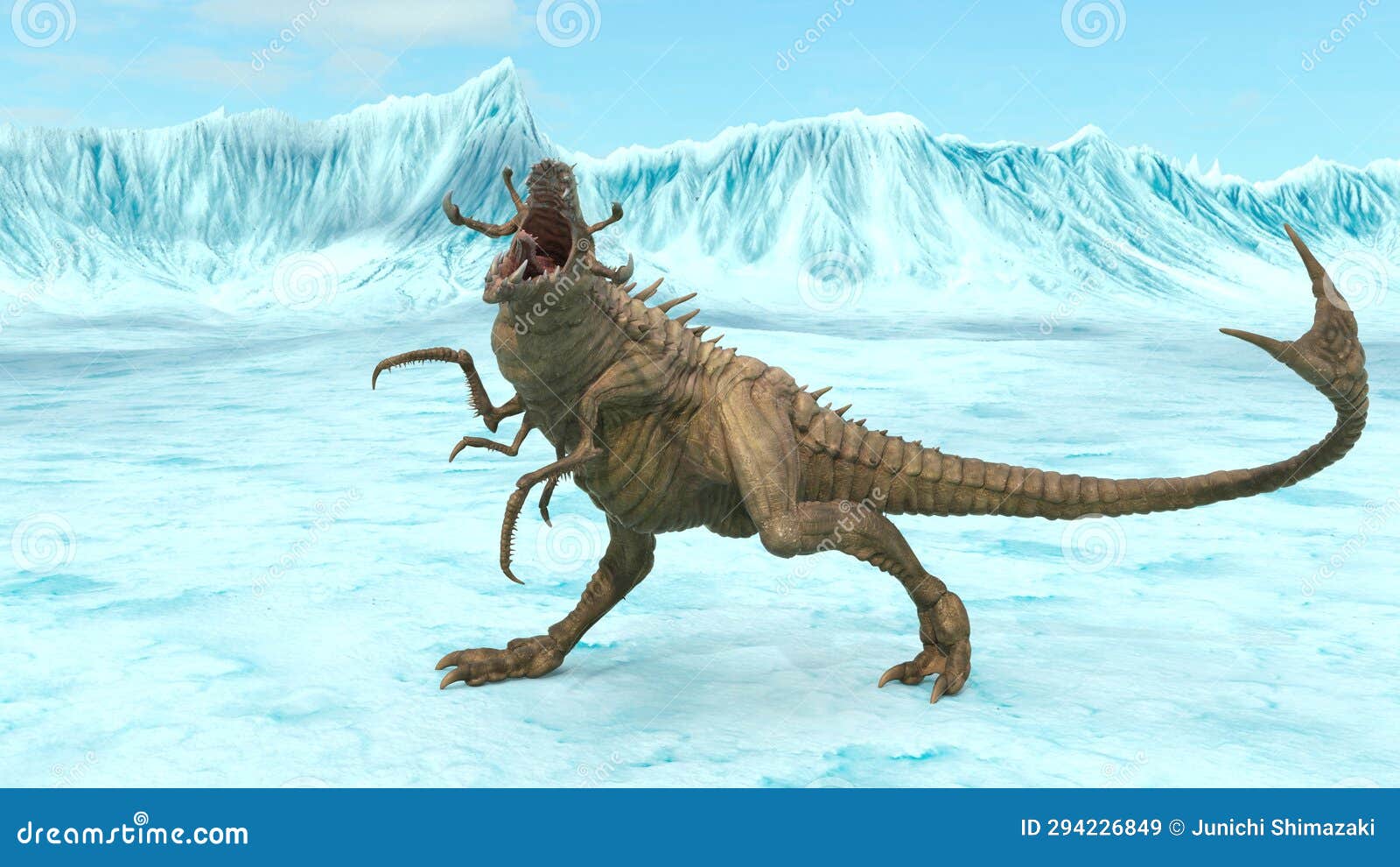 Monster Dinosaur Monster Animal Illustration Cartoon Coloring Character ...