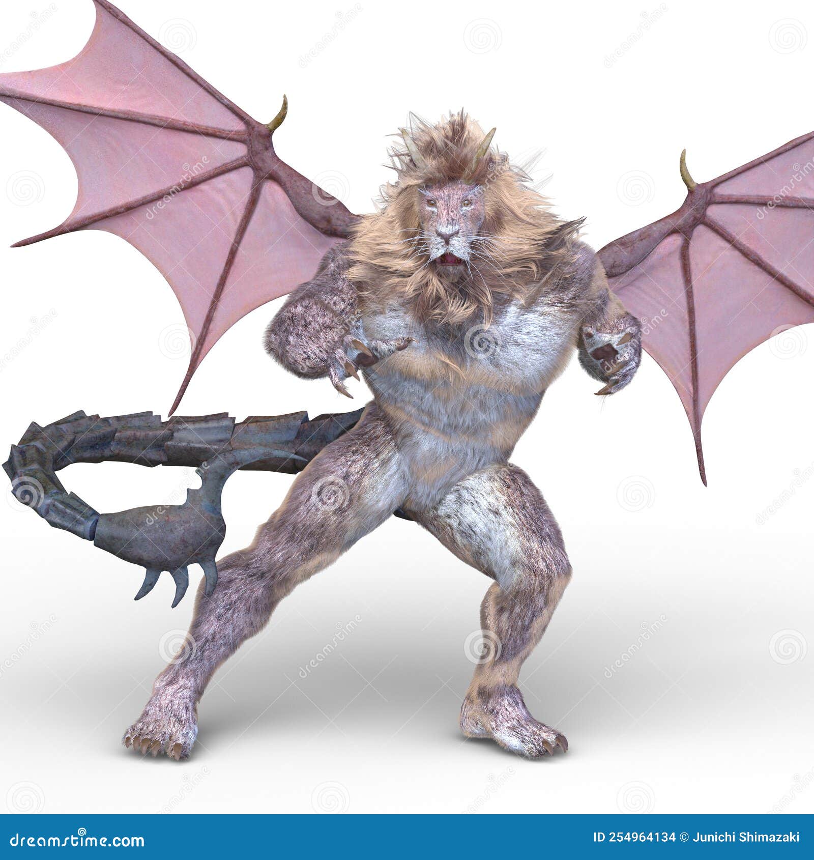 3D Rendering of a Monster Lion Stock Illustration - Illustration of ...