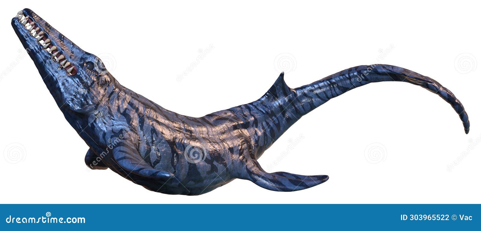 3D Rendering Mosasaurus On White Stock Photography | CartoonDealer.com ...