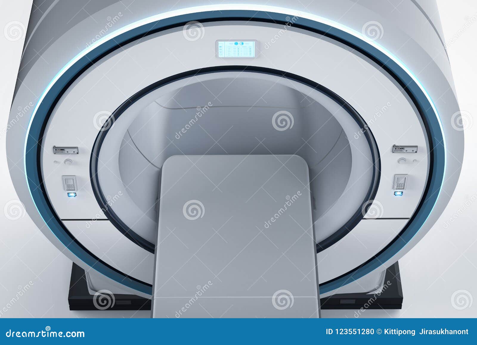 Mri scan machine stock illustration. Illustration of imaging - 123551280