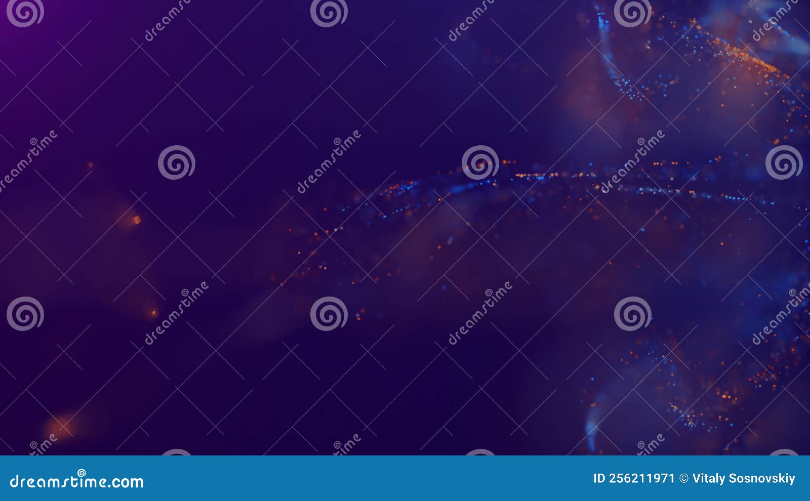 3D Rendering of a Multicolored, Vibrant, Abstract Cloud of Particles in ...