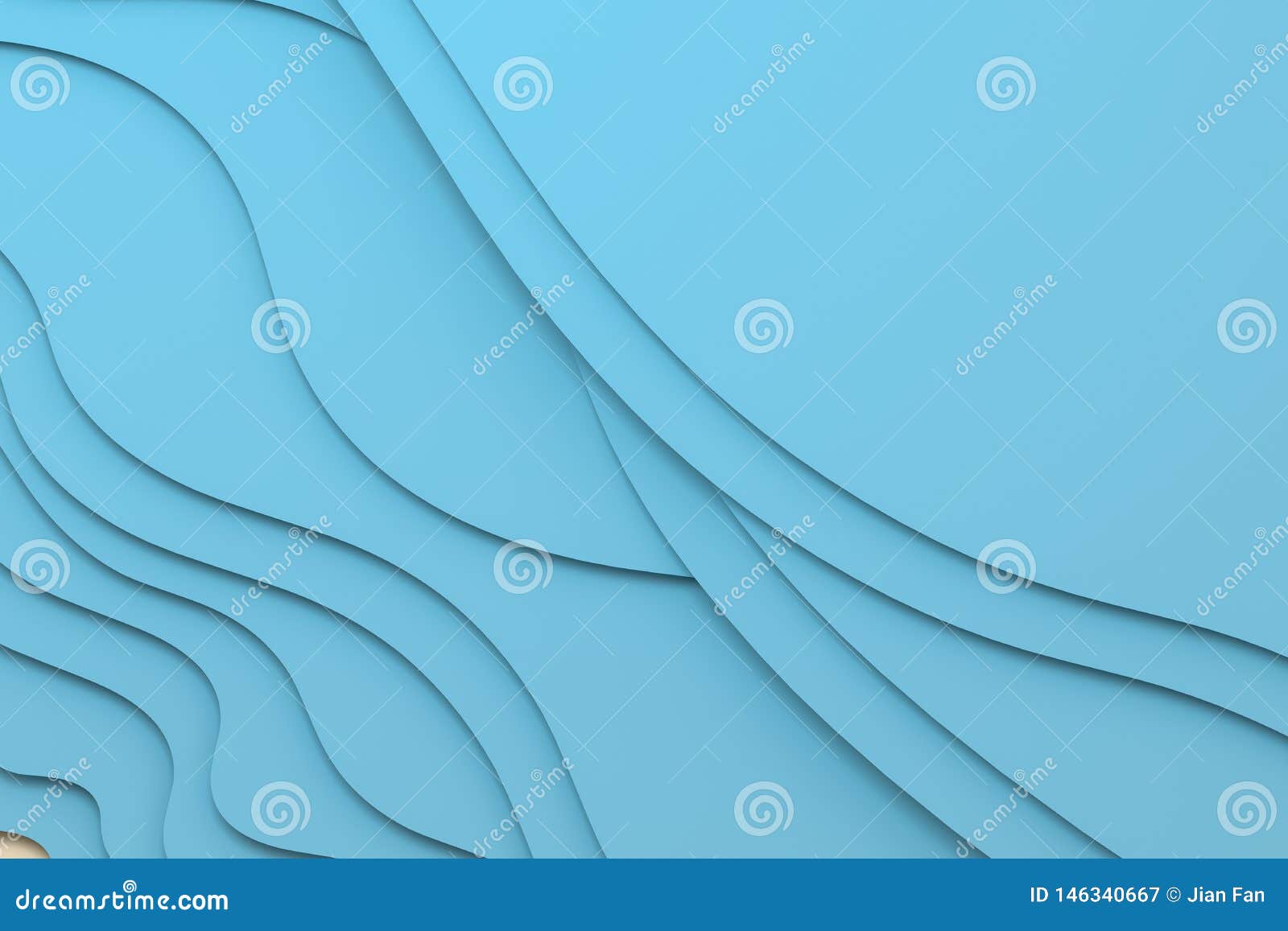 3d Rendering, Multilayer Paper Cut Illustration Background Stock ...