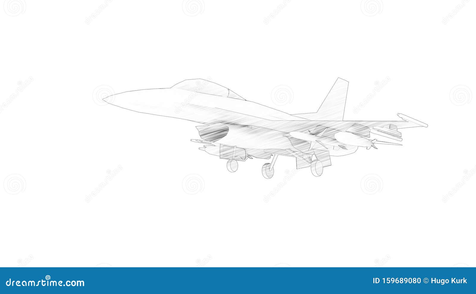 3d Rendering of Multiple View of a Fighter Jet Isolated in White ...