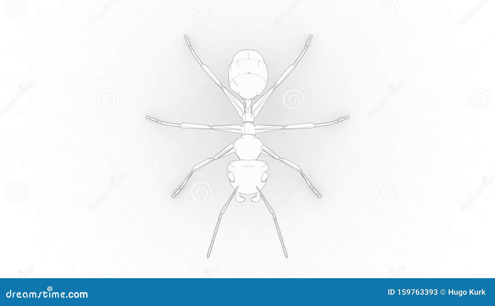 3d Rendering Of Formica Rufa Or Red Wood Ant And Formic Acid Molecules ...