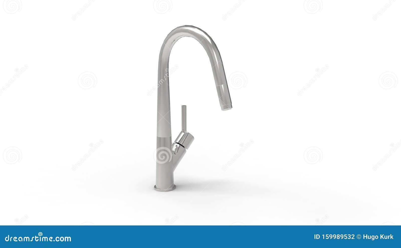 3d Rendering of a Water Tap Isolated in White Studio Background Stock ...
