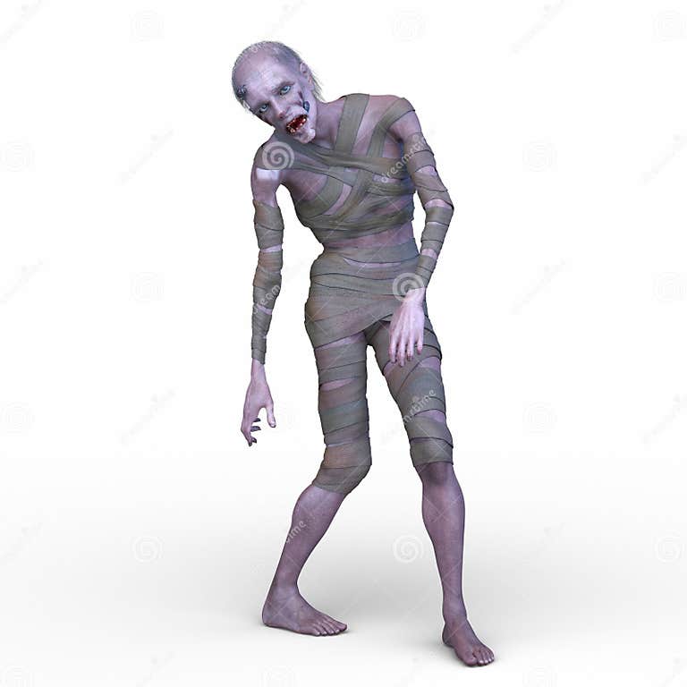 3D Rendering of a Mummy Man Stock Illustration - Illustration of person ...